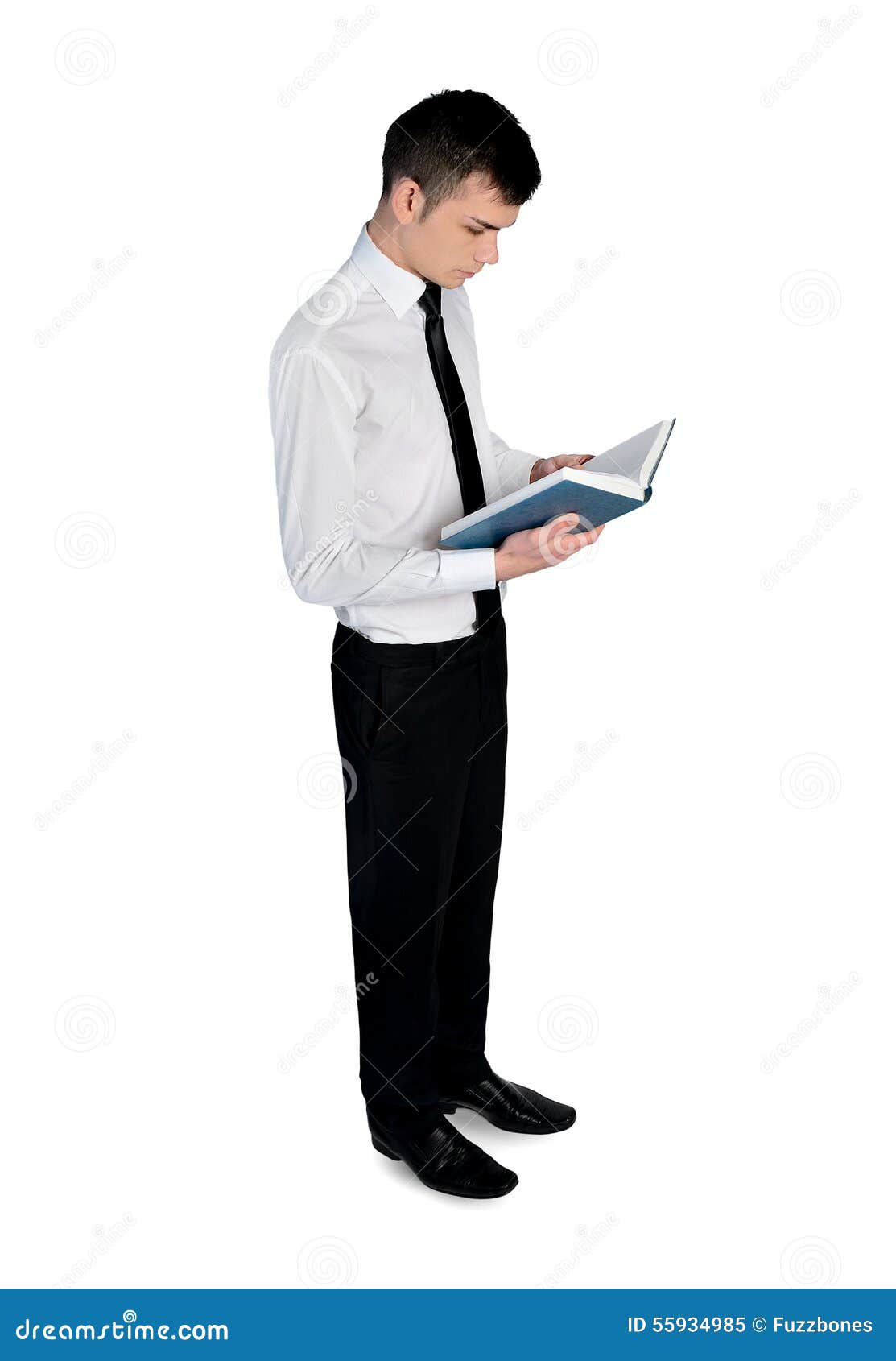 Business man reading book stock image. Image of intelligent - 55934985