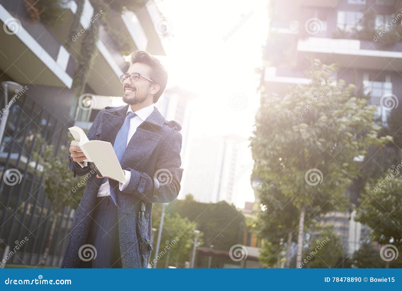 Business man stock photo. Image of park, city, eyewear - 78478890