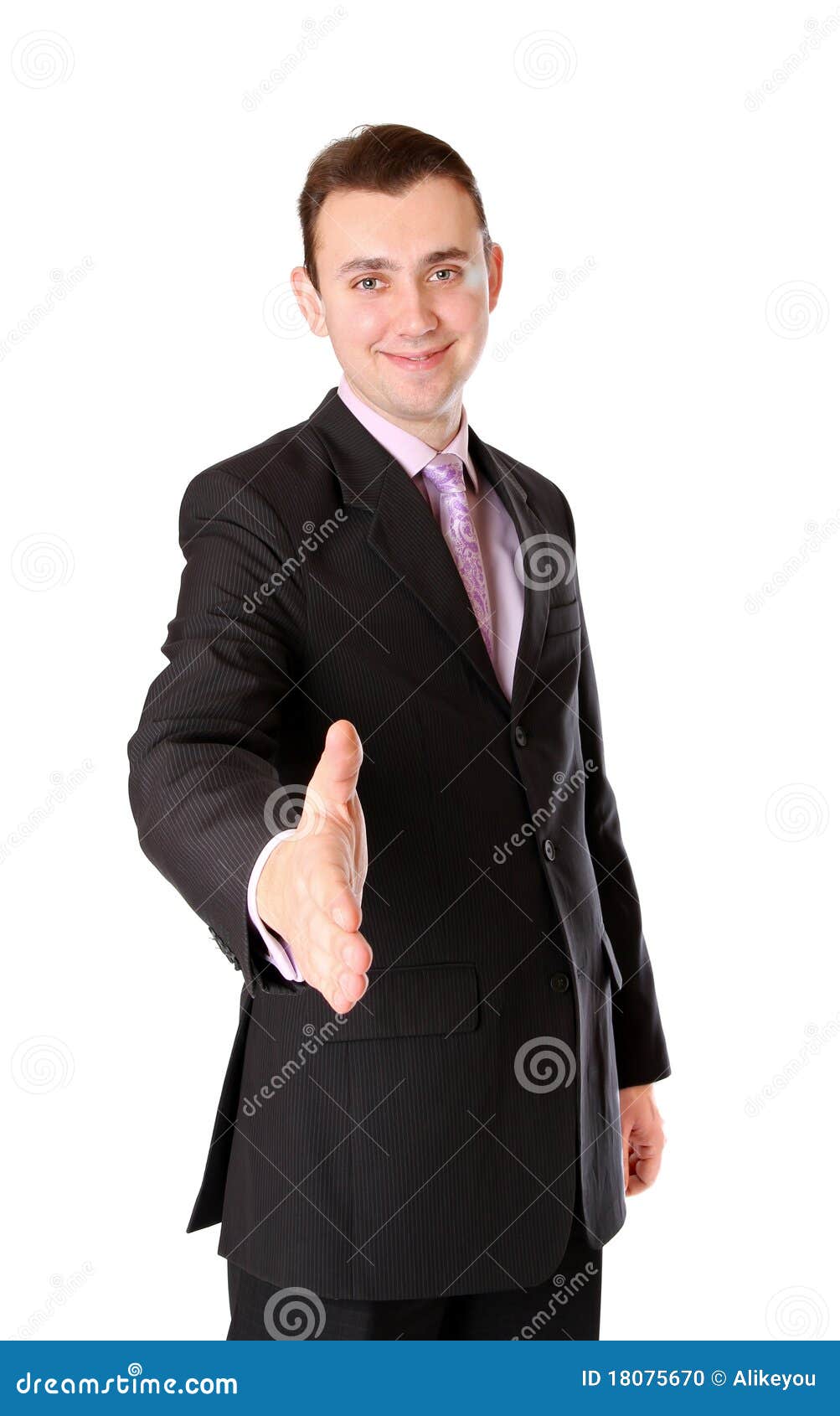 Business Man is Ready for Handshake Stock Photo - Image of gesture ...