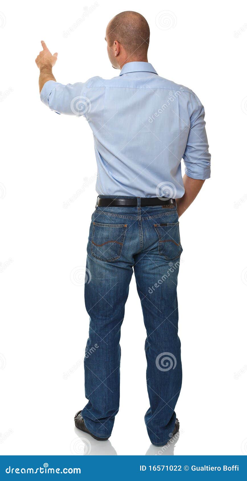 Business man rear view stock photo. Image of casual, looking - 16571022