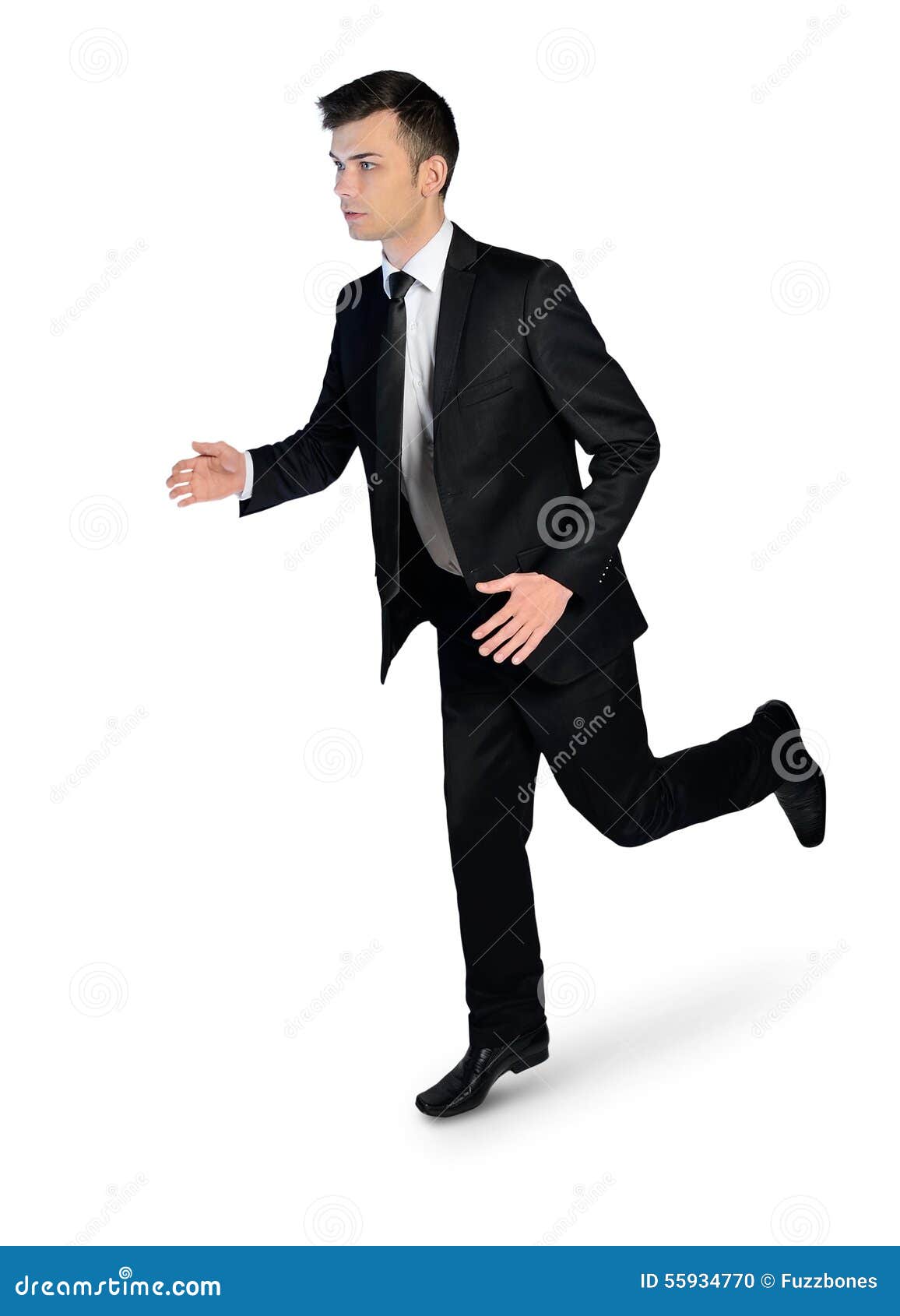 Business man running away stock photo. Image of manager - 55934770