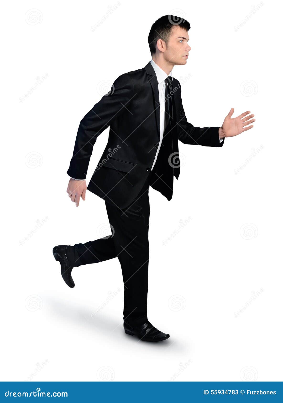 Business man running away stock image. Image of people - 55934783