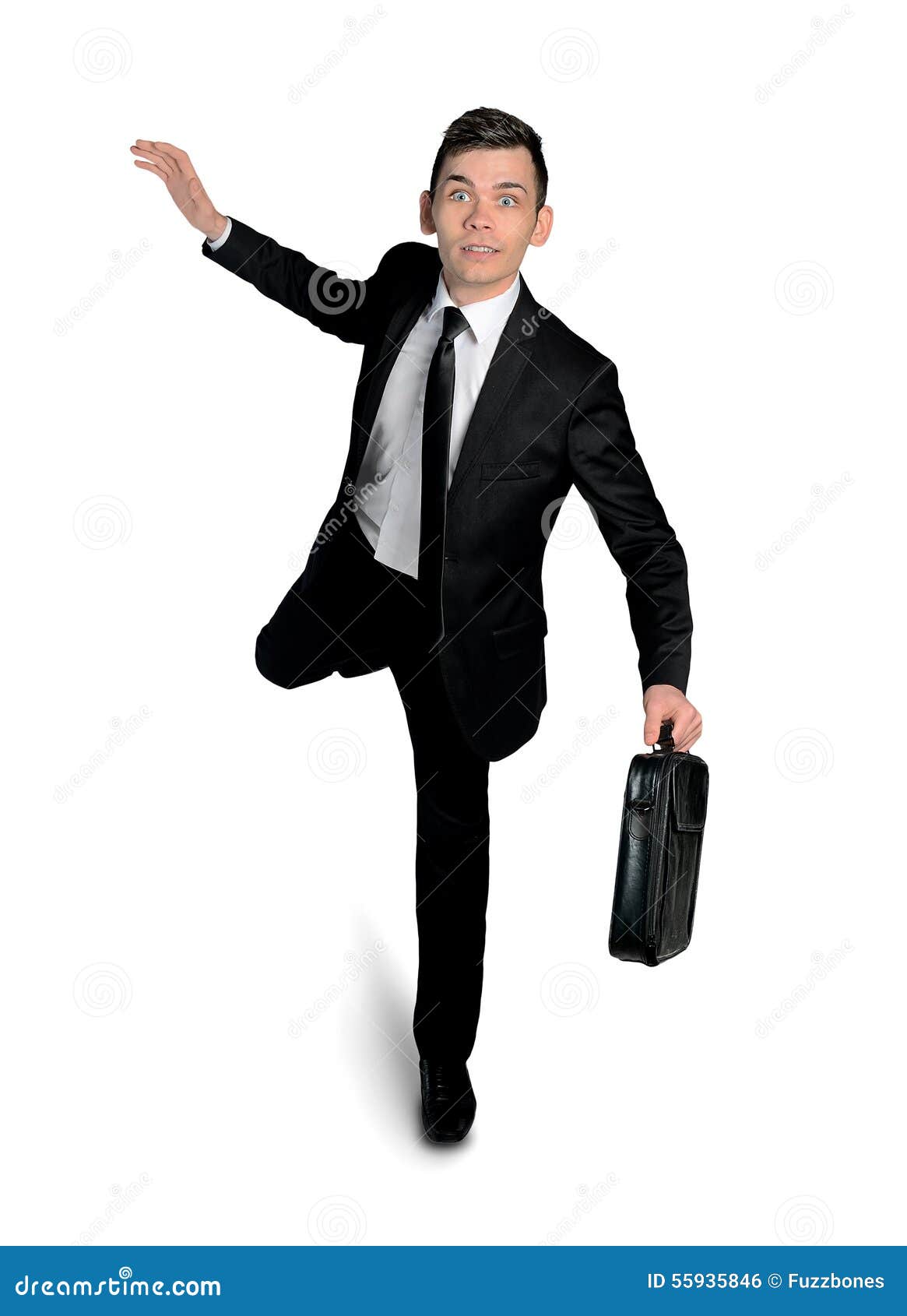 Business Man Running Forward Stock Photo - Image of manager, movement ...