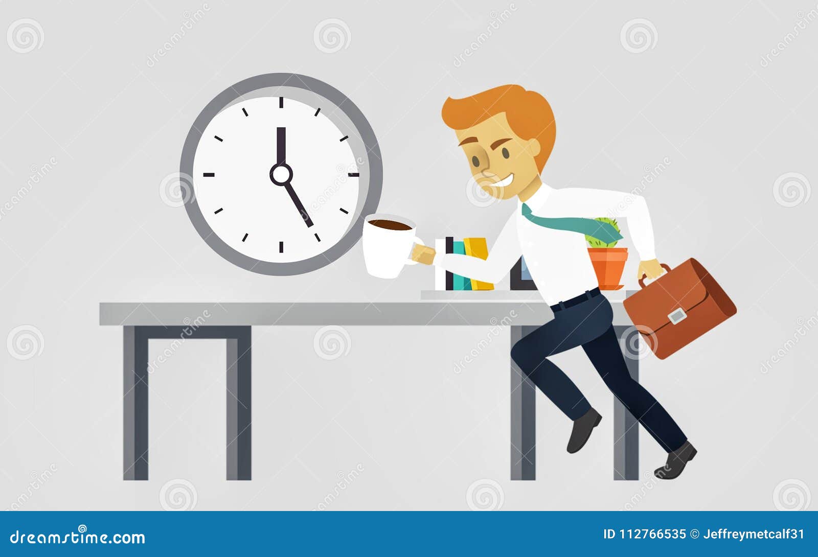 Business man rush stock illustration. Illustration of fast - 112766535