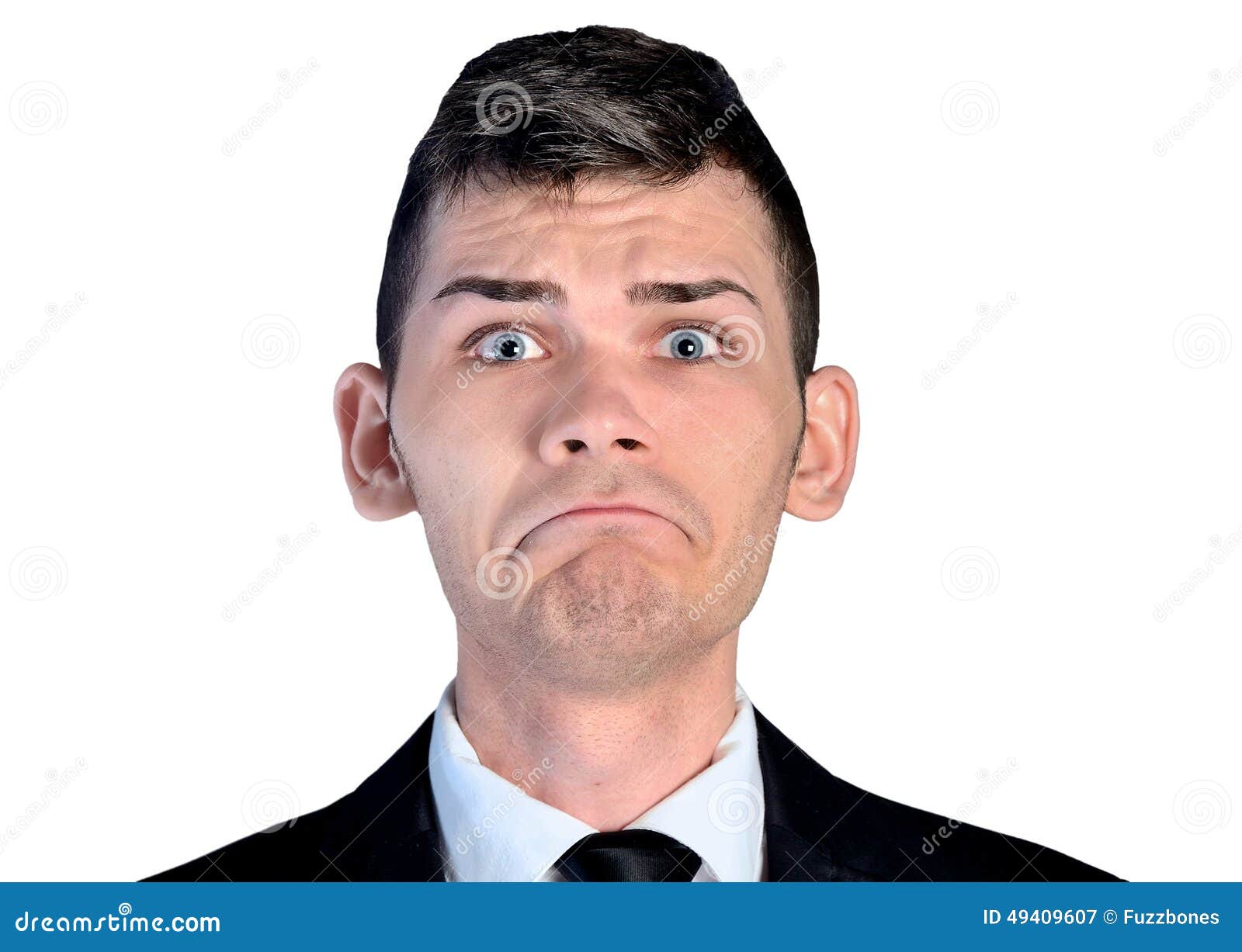 Business man sad stock image. Image of mouth, frustration - 49409607
