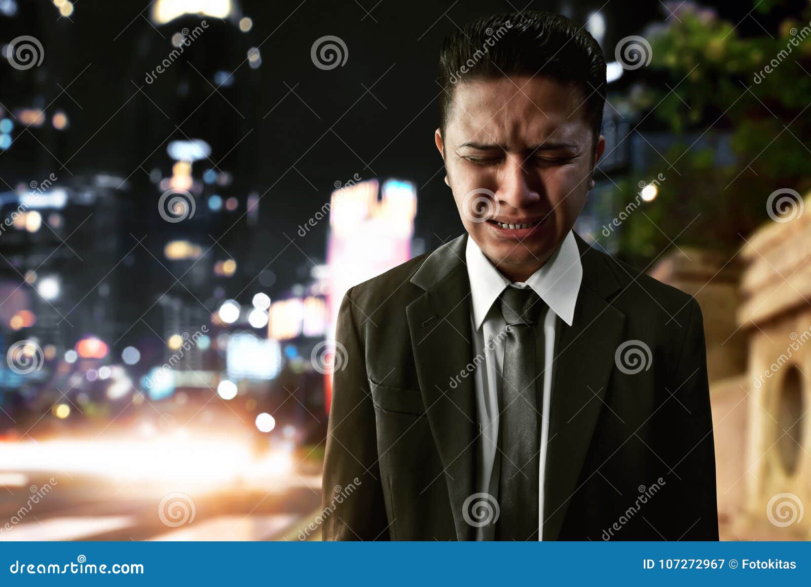 Business Man Sad on the Street Stock Image - Image of employee, despair ...