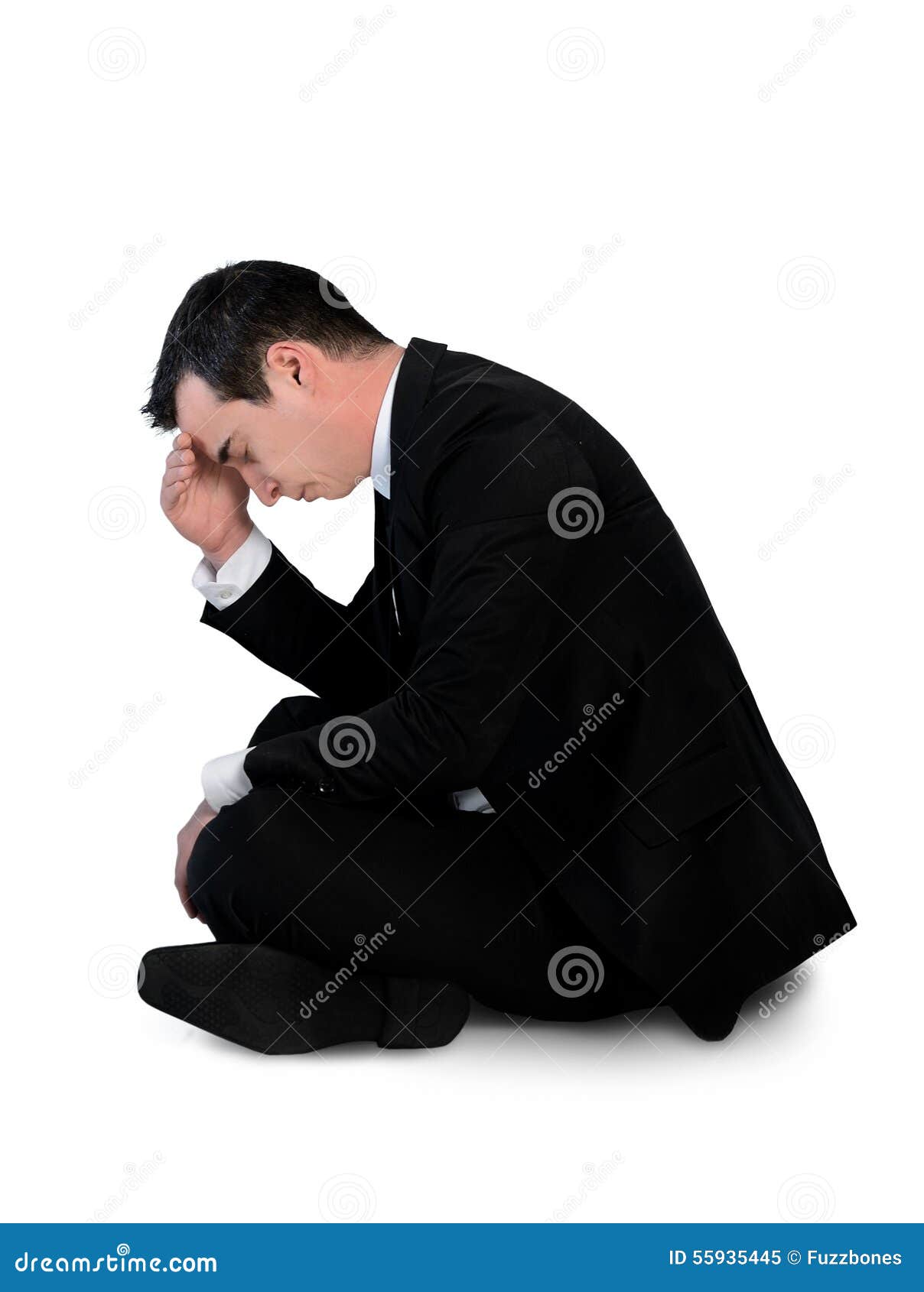 Business Man Sad Stand Down Stock Image - Image of manager ...