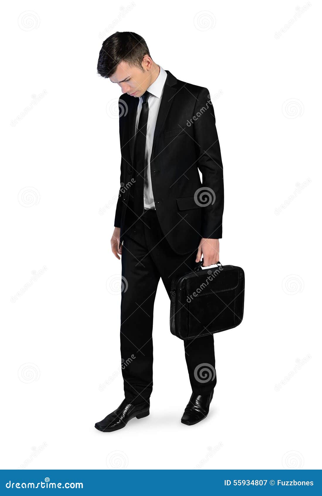 Business man sad walk stock image. Image of full, loss - 55934807