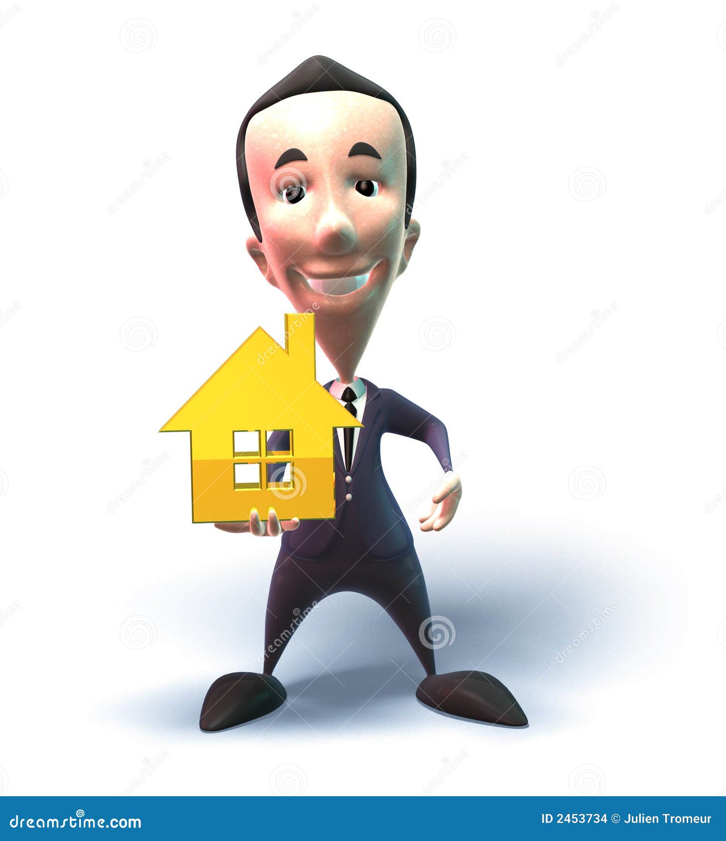 Business Man Sales Real Estate Stock Illustration - Illustration of ...