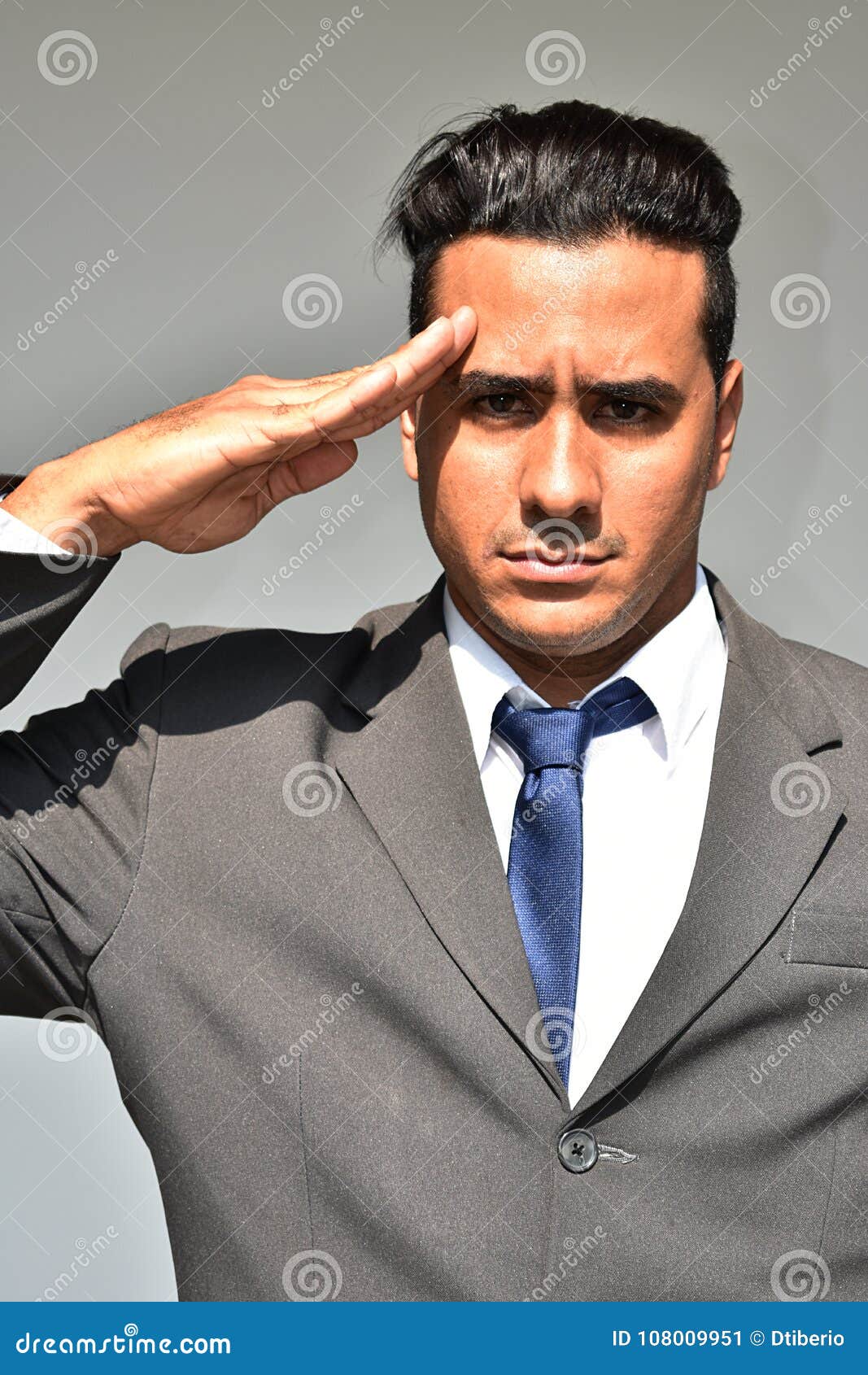 Business Man Saluting stock image. Image of business - 108009951
