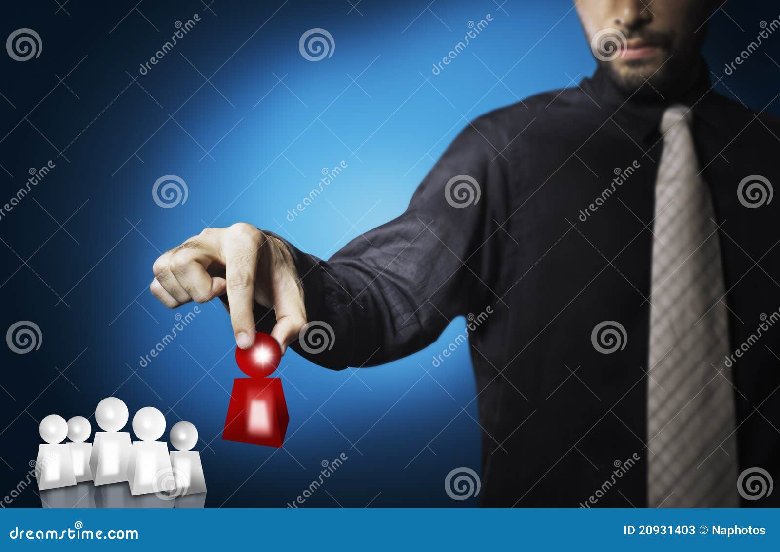 Business Man Select Employee Stock Image - Image of business, digital ...
