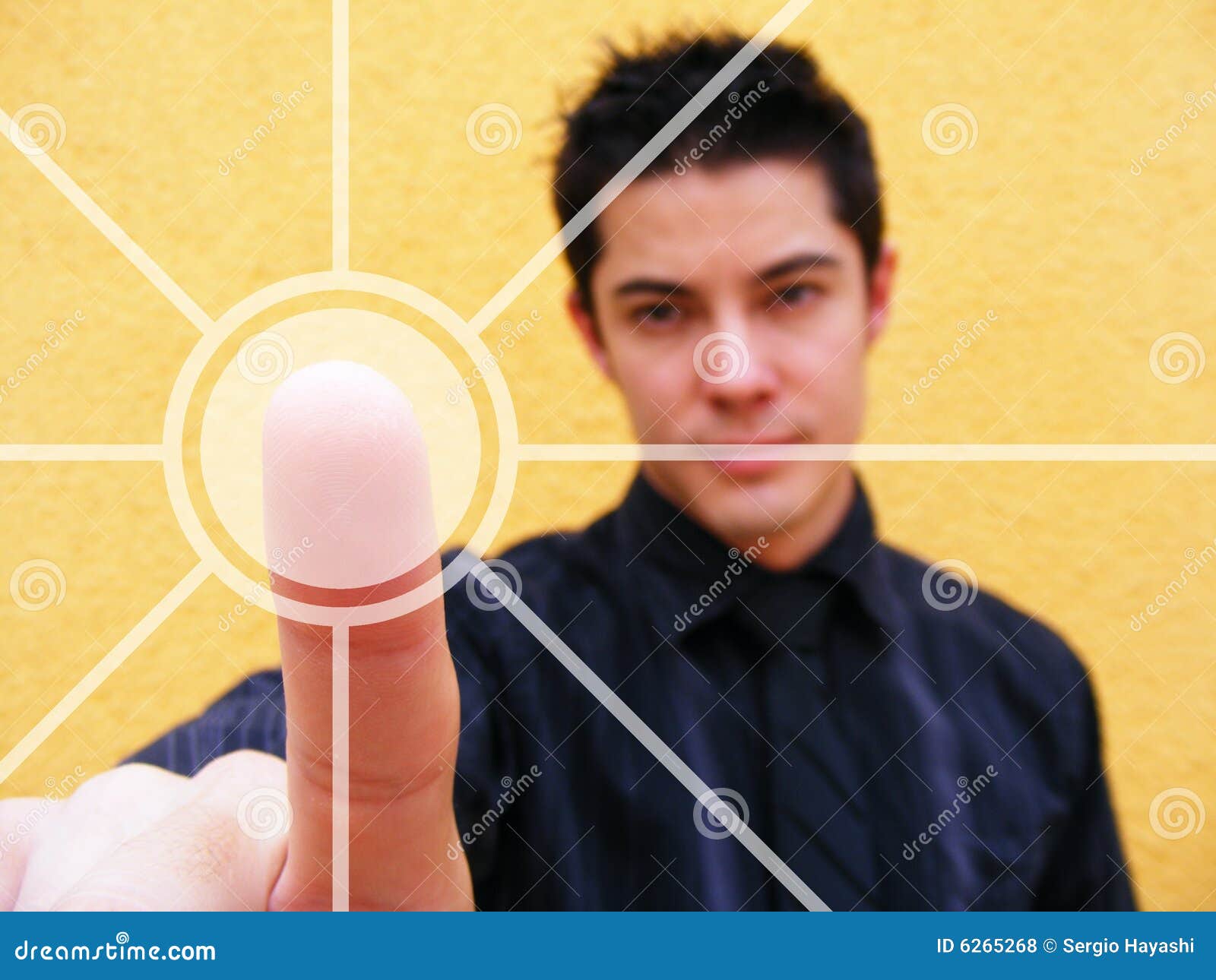Business man selecting stock photo. Image of access, concept - 6265268