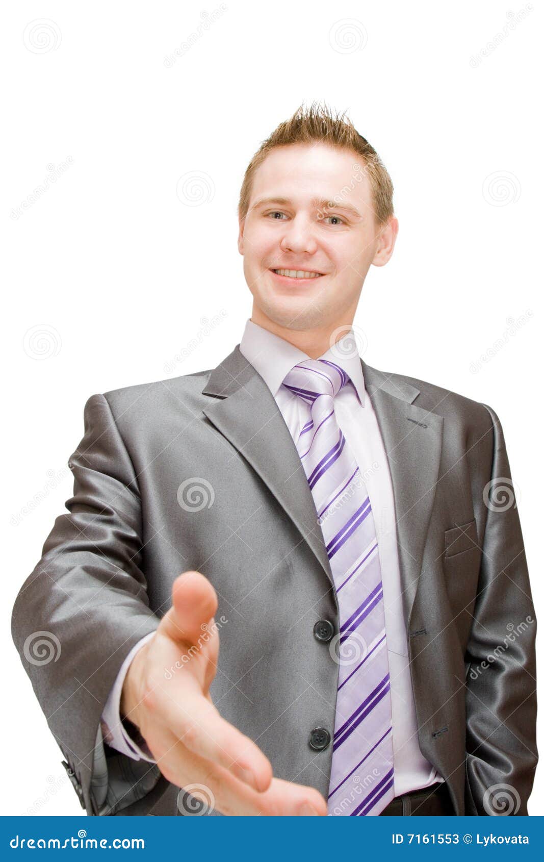 A Business Man Shaking Hands Stock Image - Image of standing ...