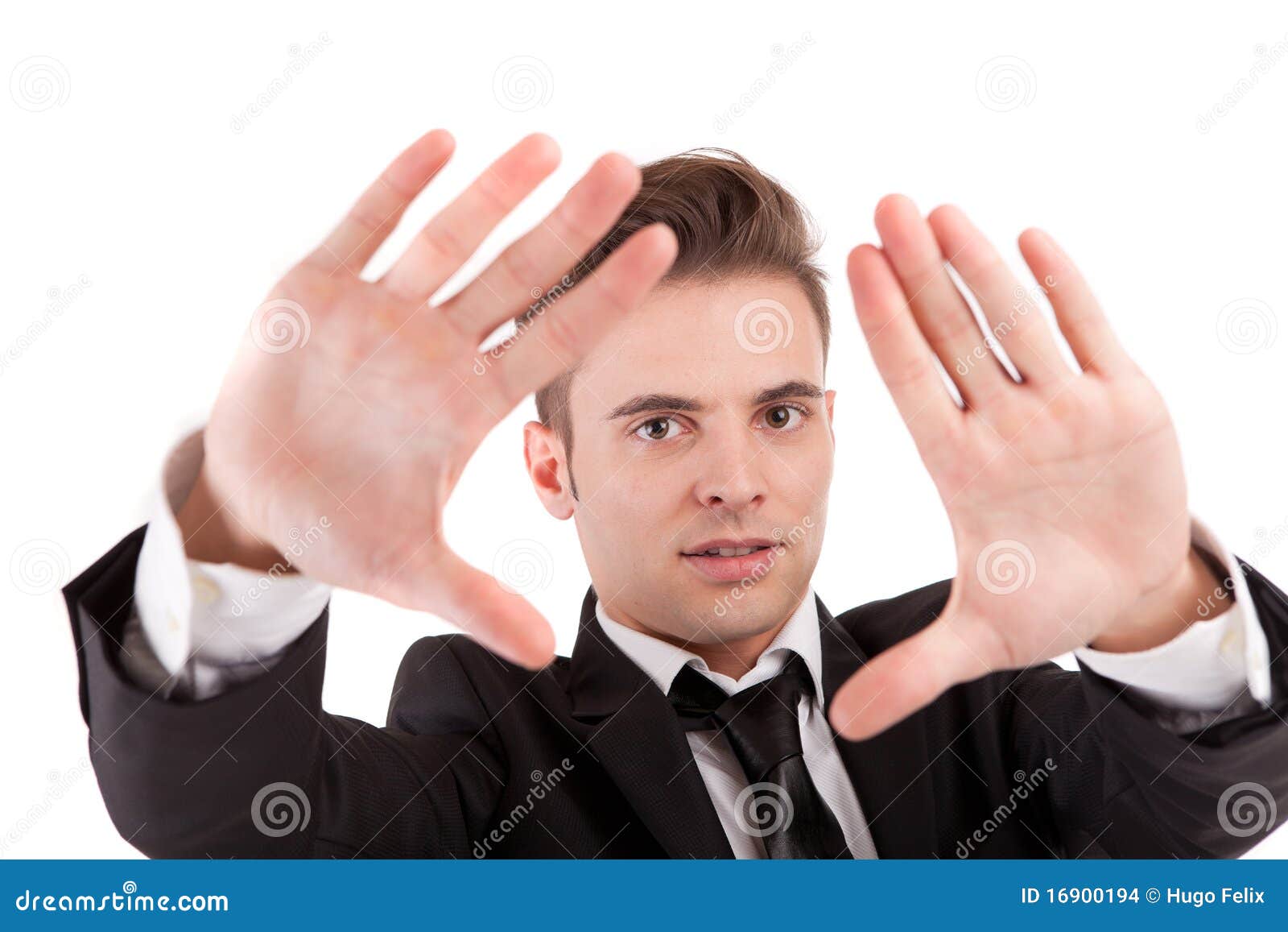 Business Man Showing Framing Hand Gesture Stock Photo - Image of male ...