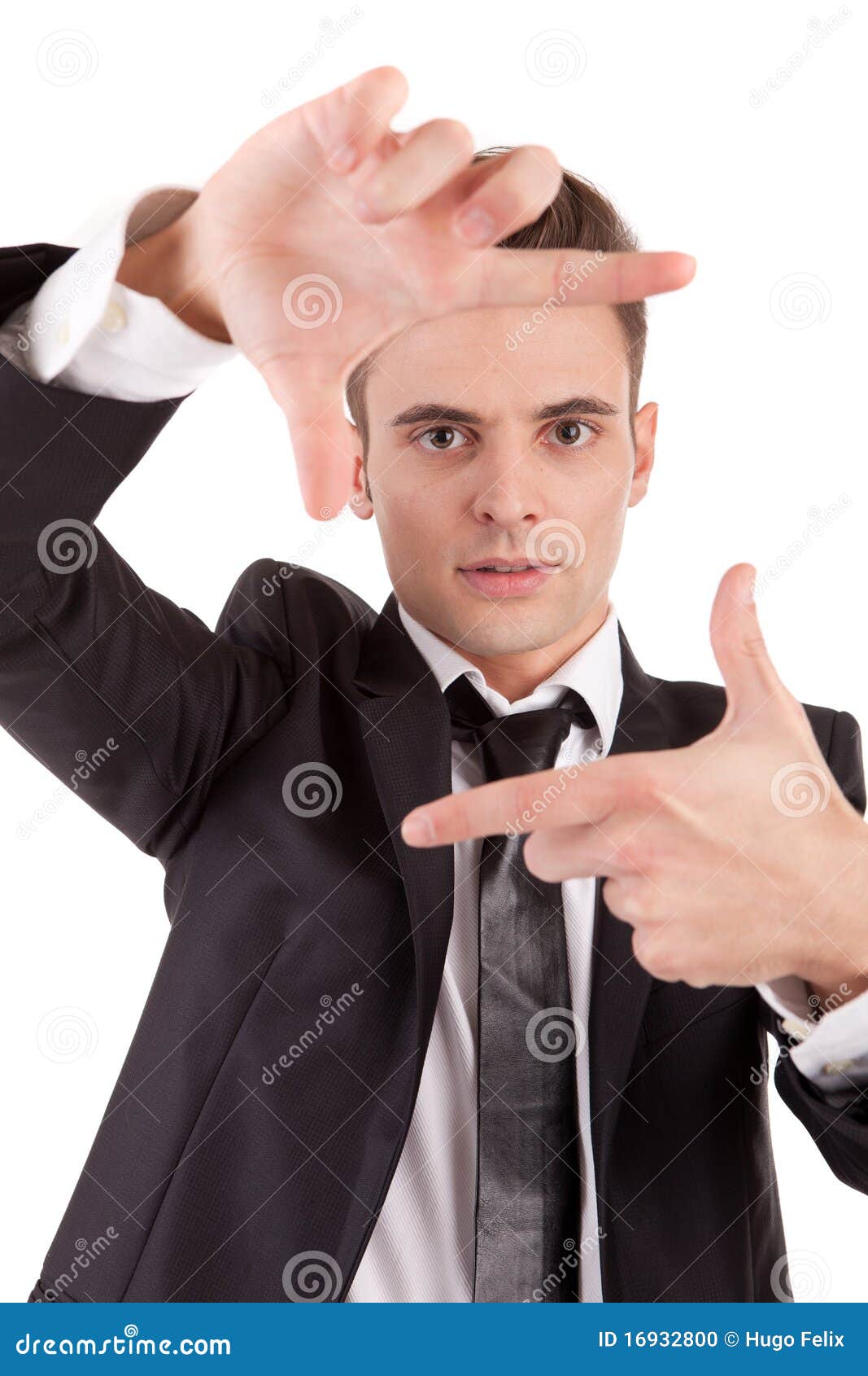 Business Man Showing Framing Hand Gesture Stock Photo - Image of ...