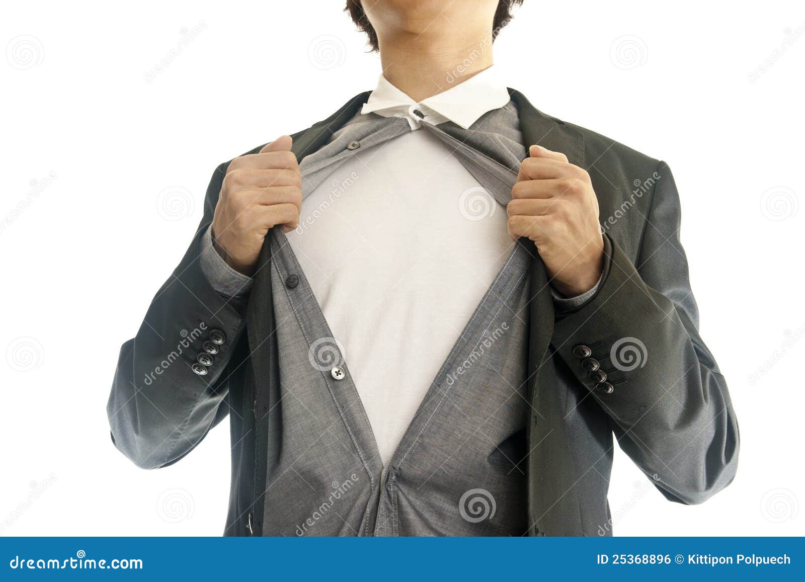 Business Man Showing Inside of His Suit Stock Photo - Image of pride ...