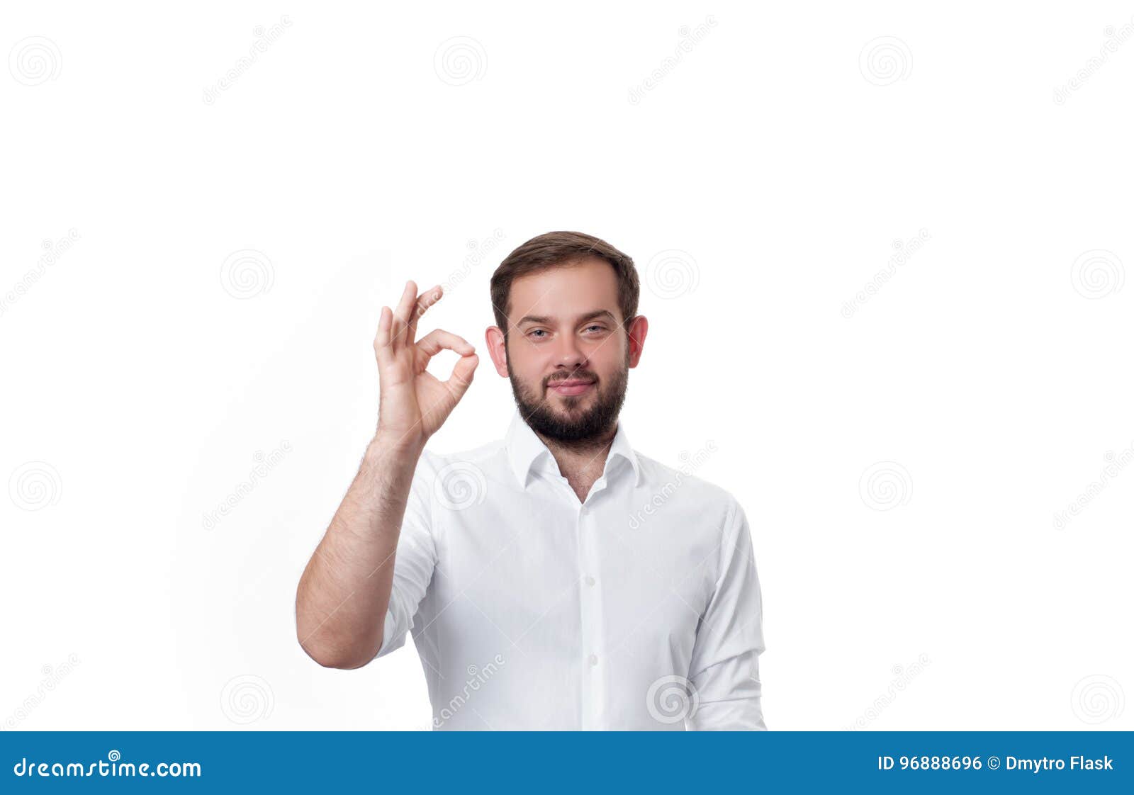 Business Man Showing OK Sign Stock Photo - Image of executive, casual ...