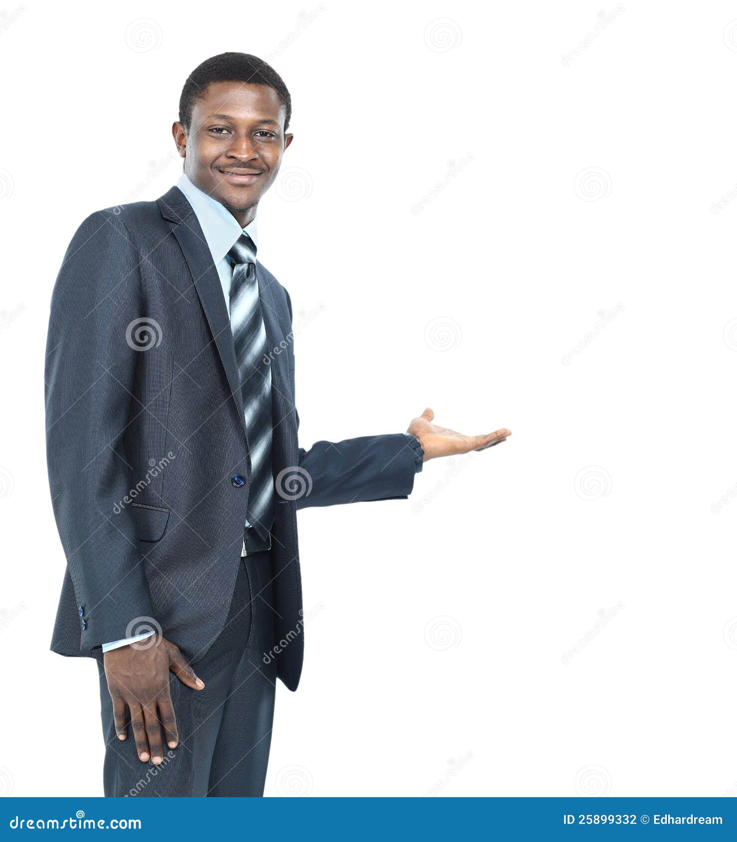Business Man Showing Something Stock Photo - Image of formal, copyspace ...