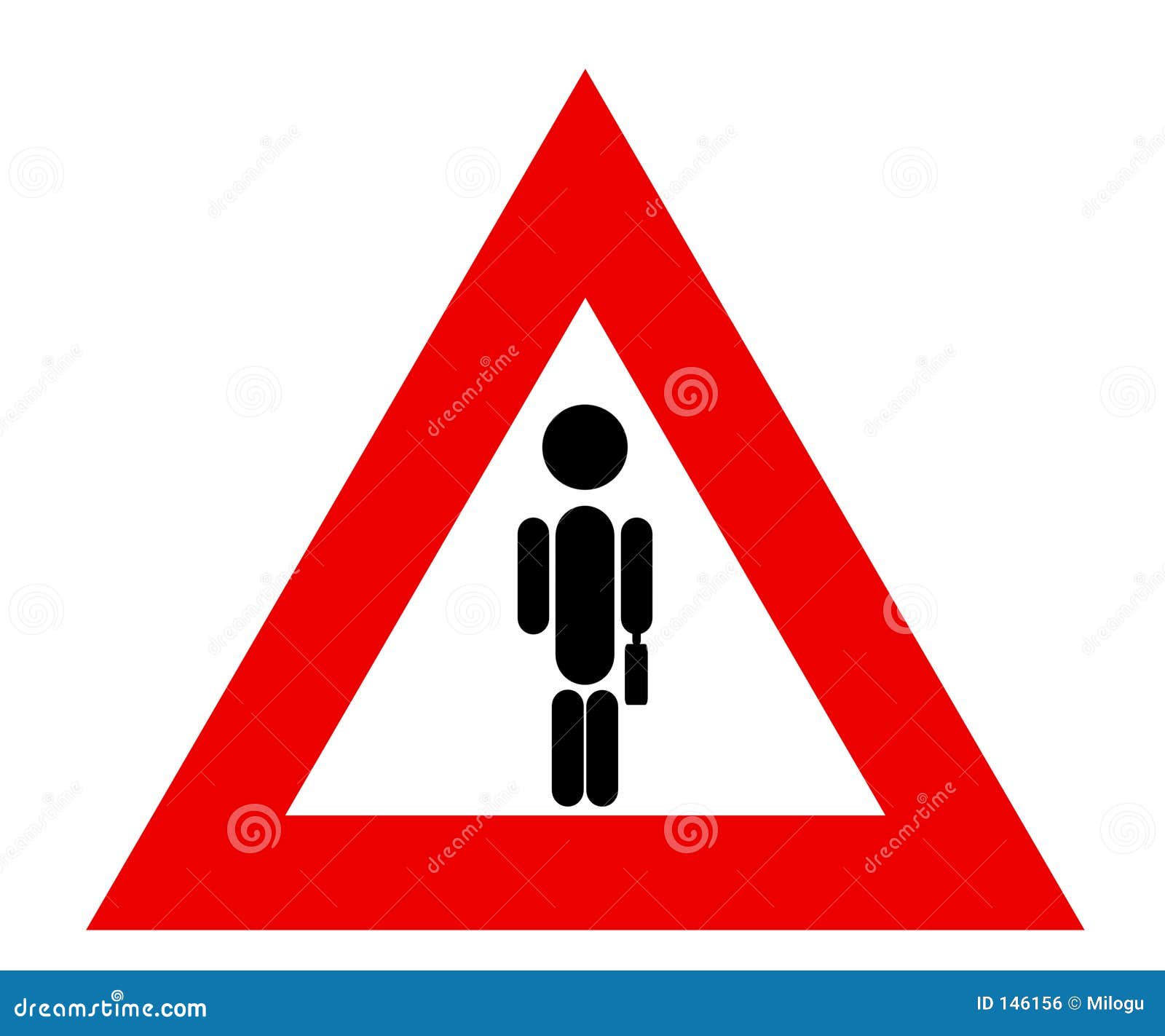 Business man sign stock illustration. Illustration of busy - 146156