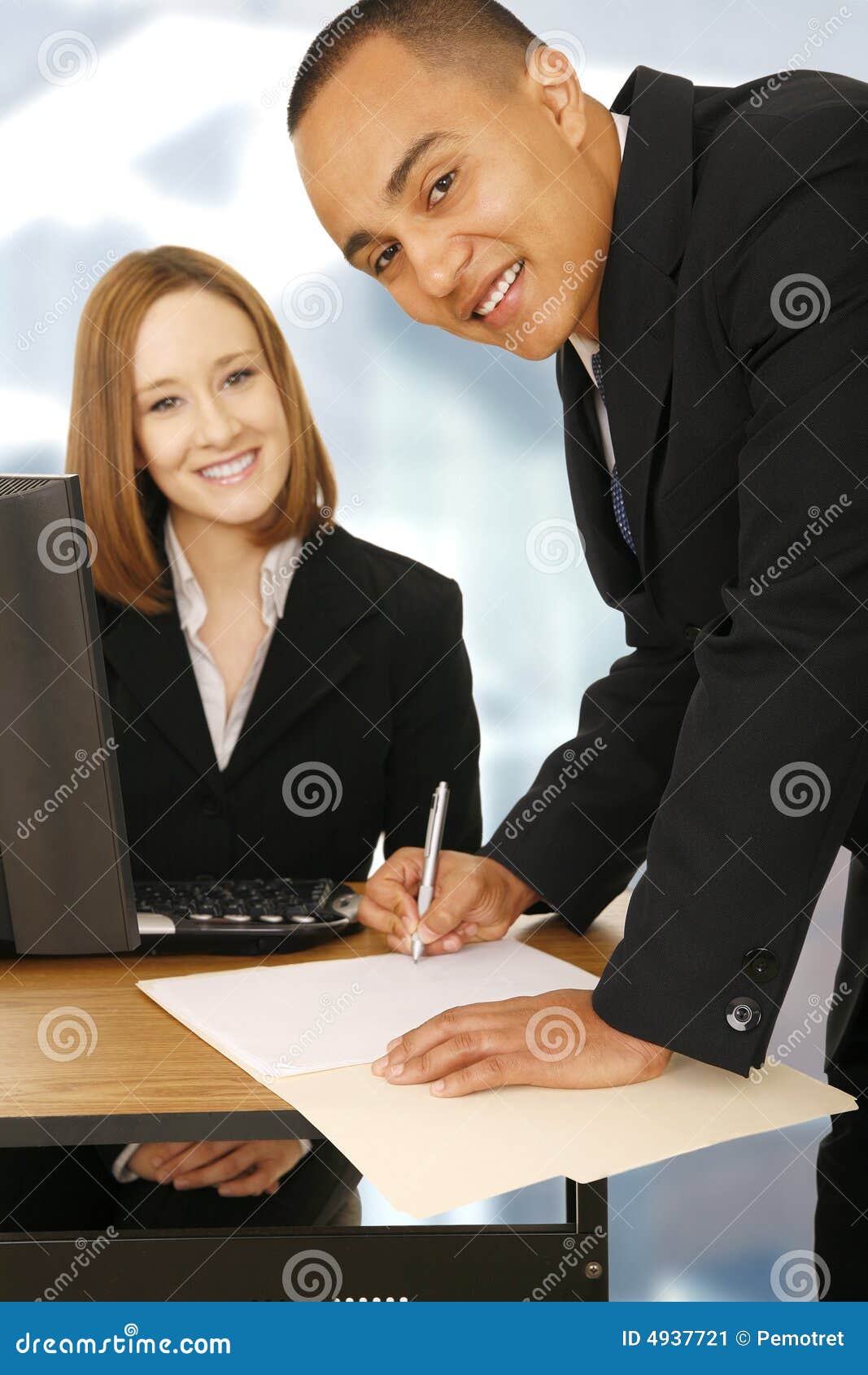 Business Man Signing Contract Stock Image - Image of contemporary ...