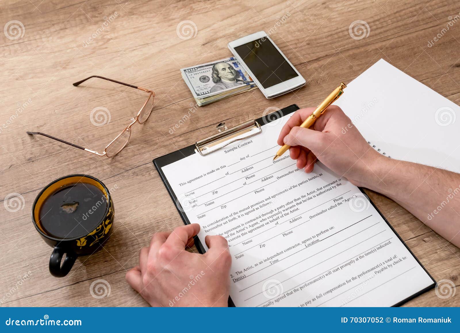Business Man Signing Contract Stock Photo - Image of legal, form: 70307052