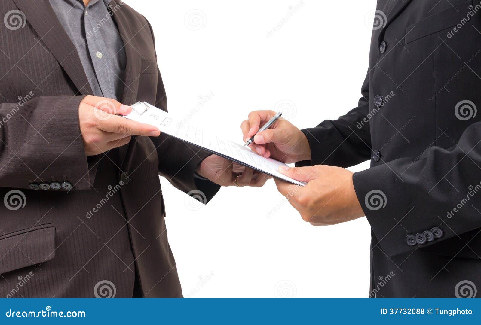 Business Man Signing Contract Stock Photo - Image of legal, employee ...