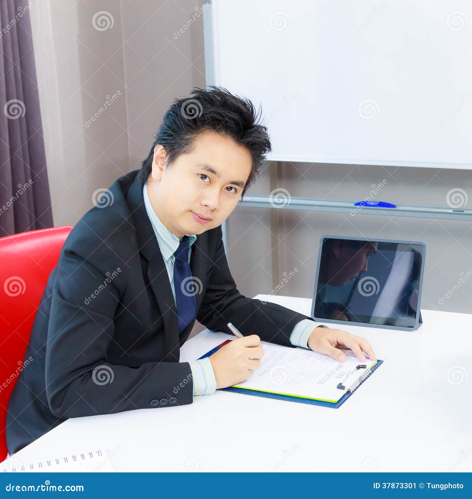 Business Man Signing Contract Stock Image - Image of manager, legal ...