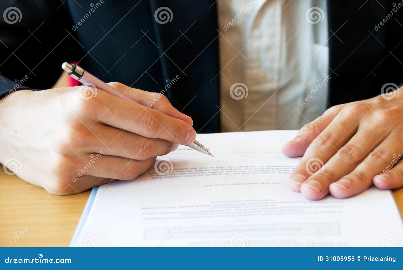Business Man Signing Documents Stock Photo - Image of professional ...