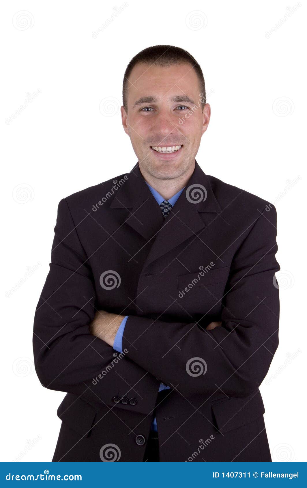 Business man with a smile stock image. Image of group - 1407311