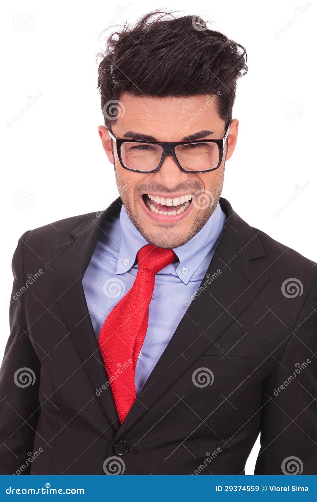 Business man smiling crazy stock image. Image of executive - 29374559