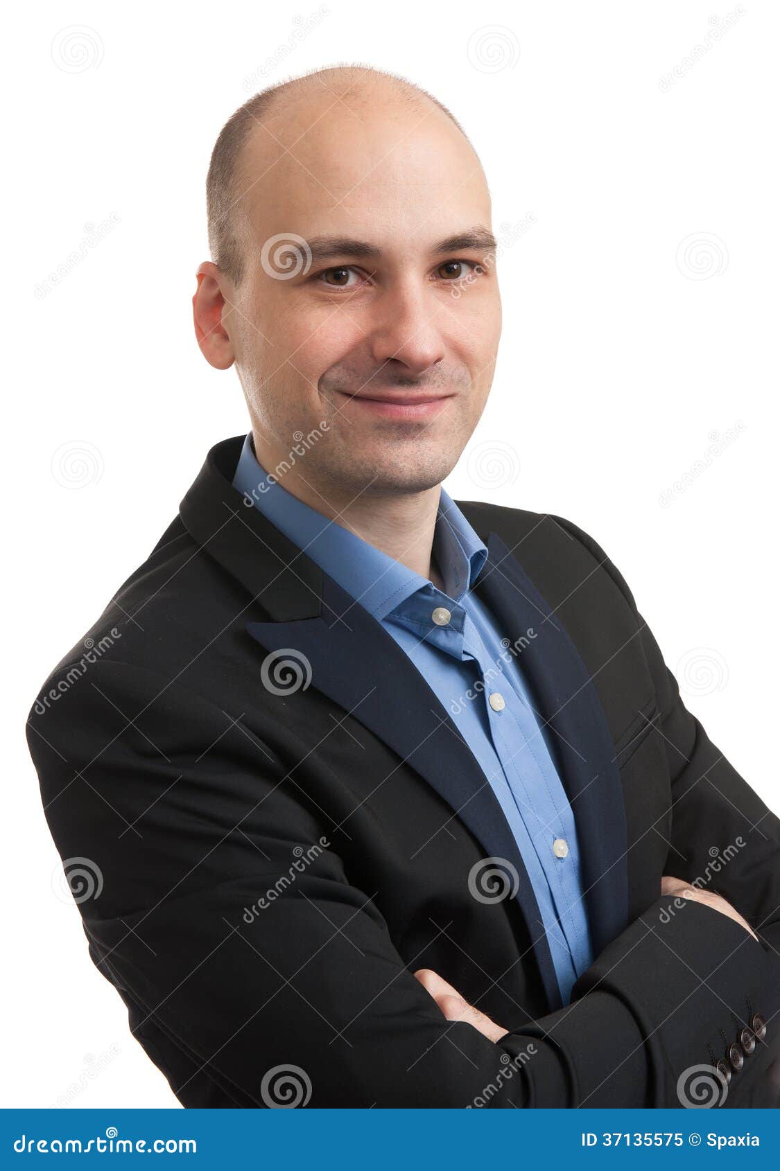 Business man smiling stock image. Image of business, studio - 37135575