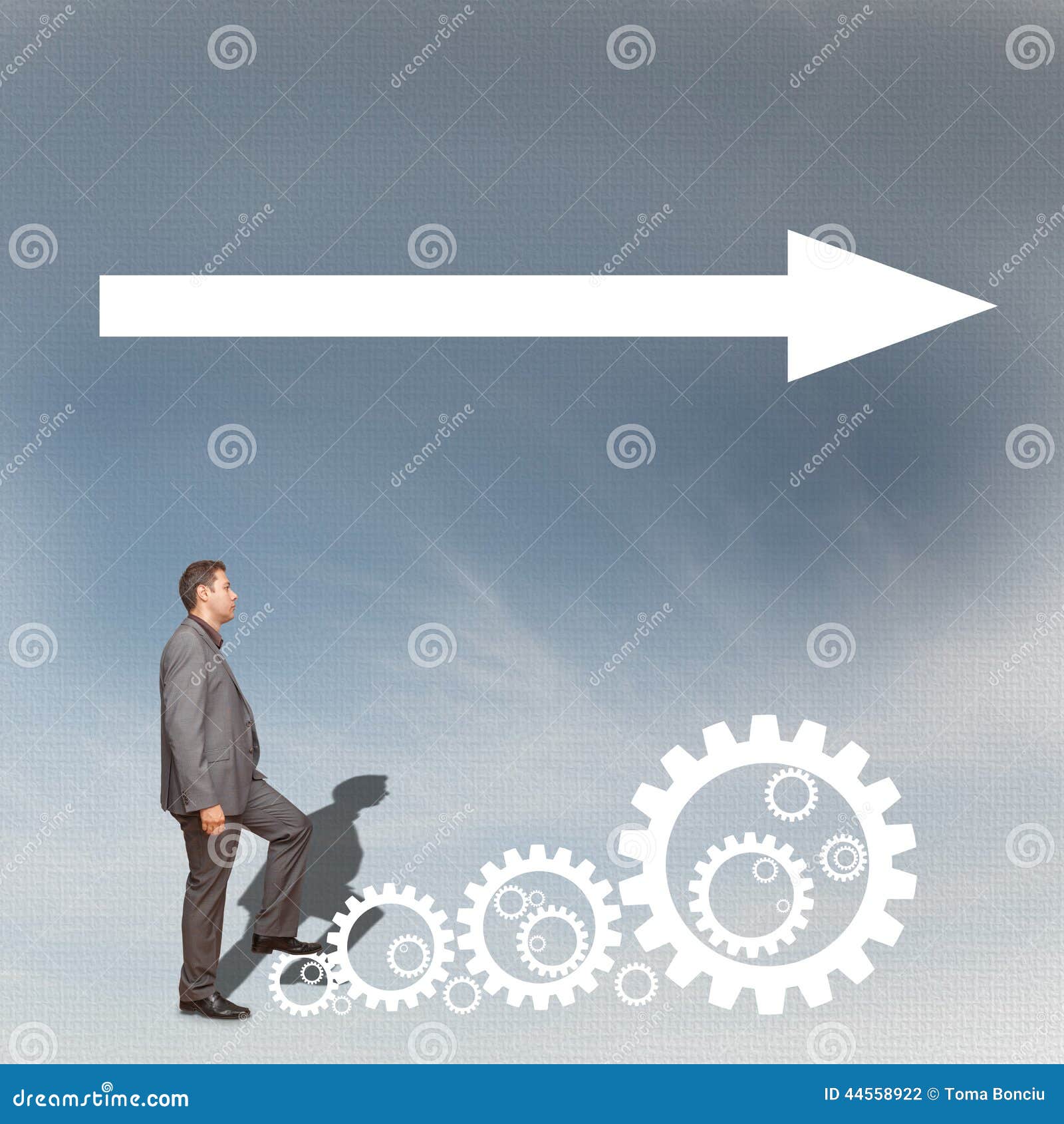 Business Man Solving Problems Stock Photo - Image of production ...