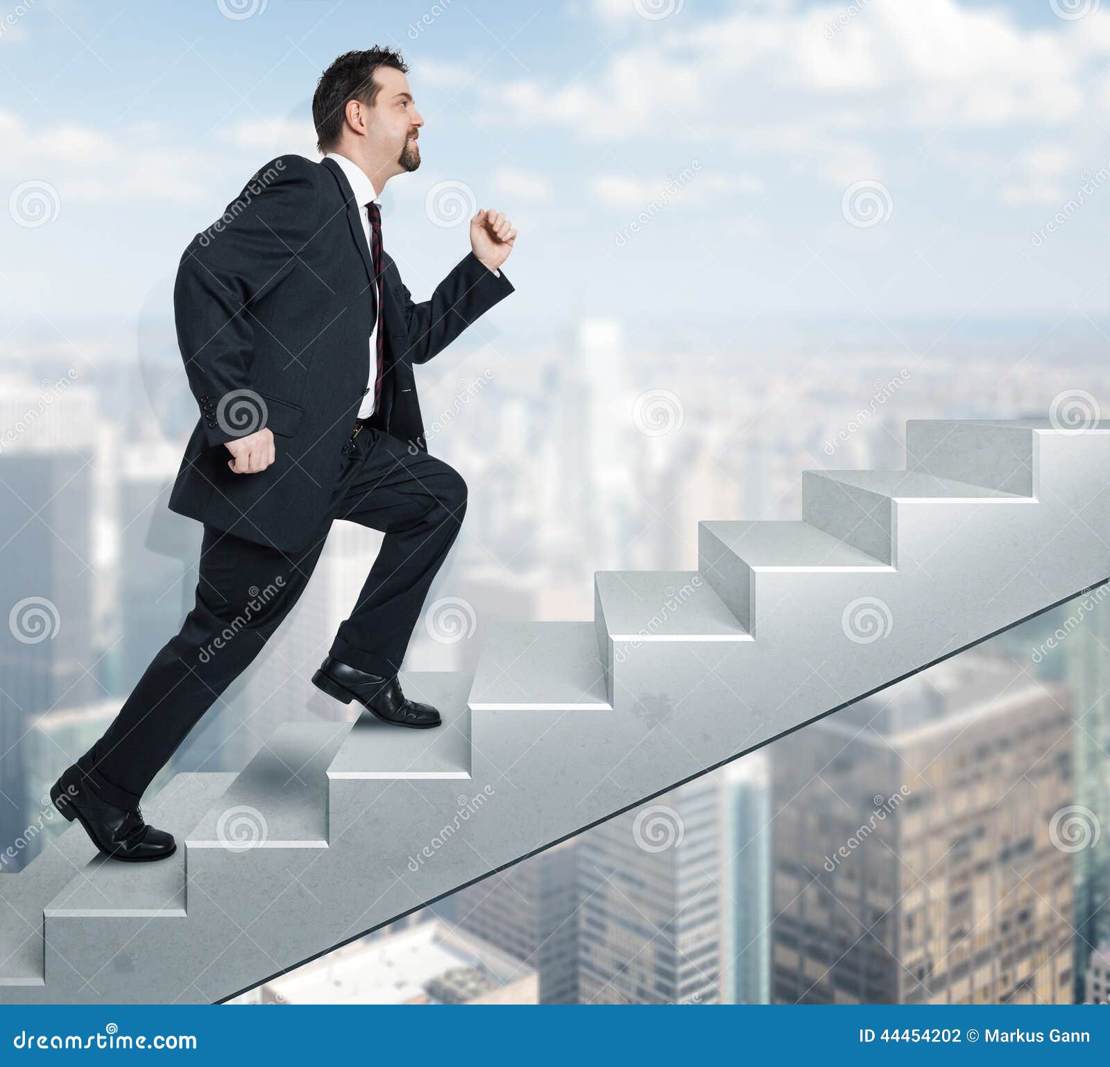 Business man and stairs stock photo. Image of employee - 44454202