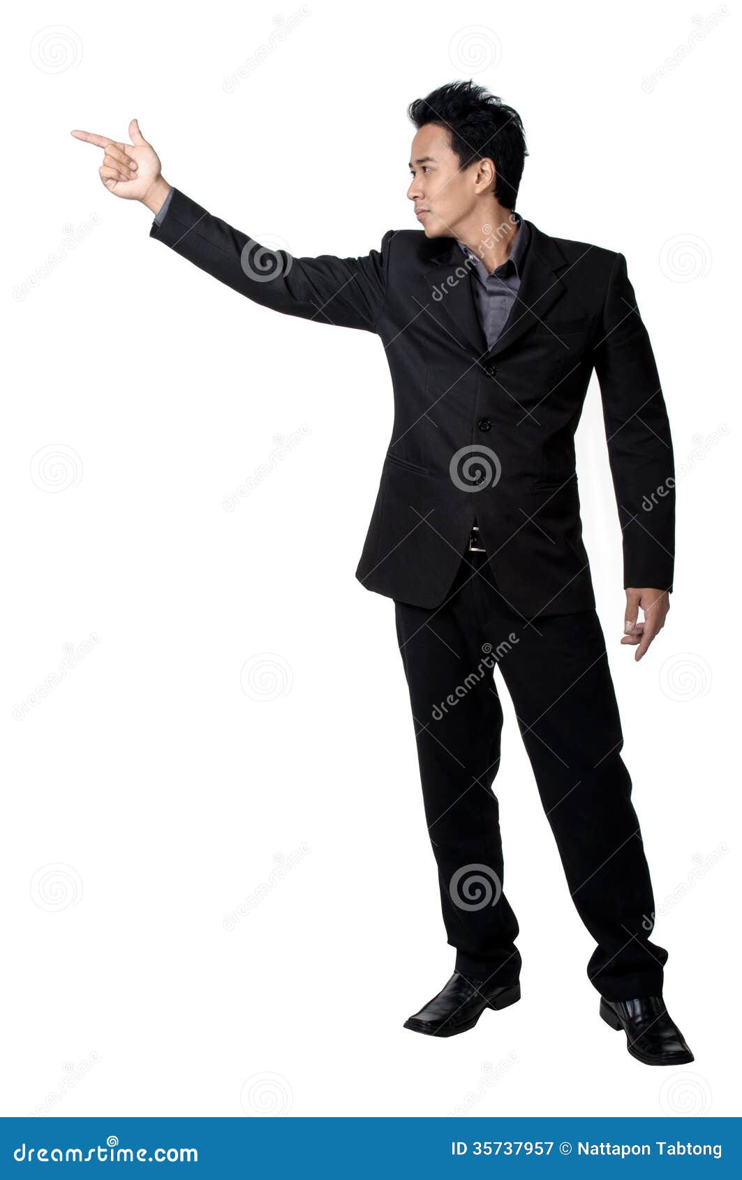 Business Man Stance Pointing Isolated Stock Image - Image of ...