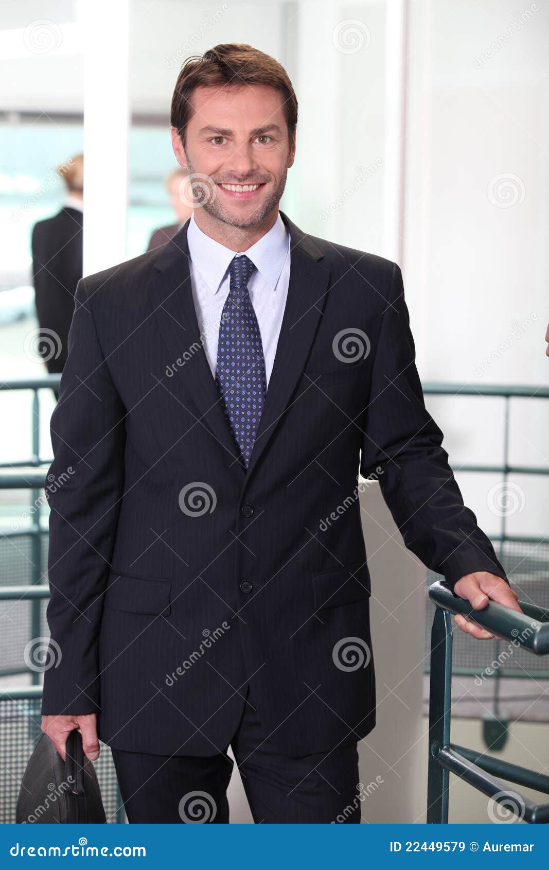 Business Man Standing in Office Stock Image - Image of conference ...
