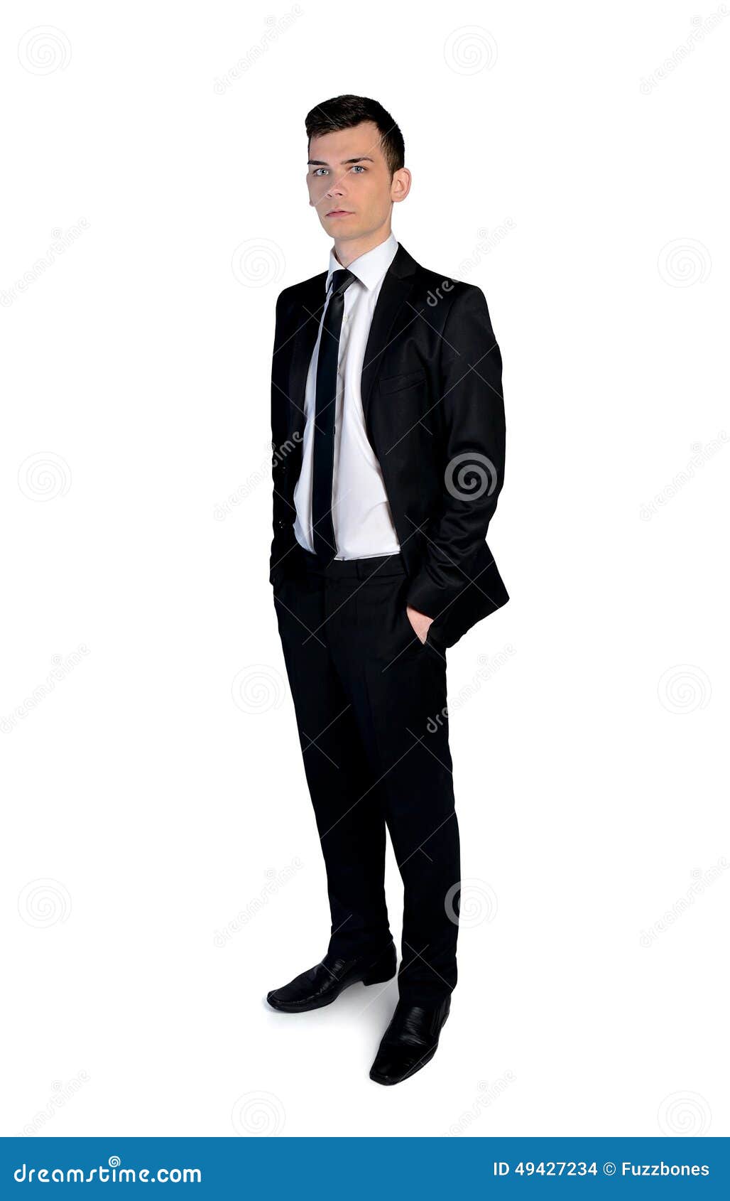 Business Man Standing Serious Stock Photo - Image of corporate ...