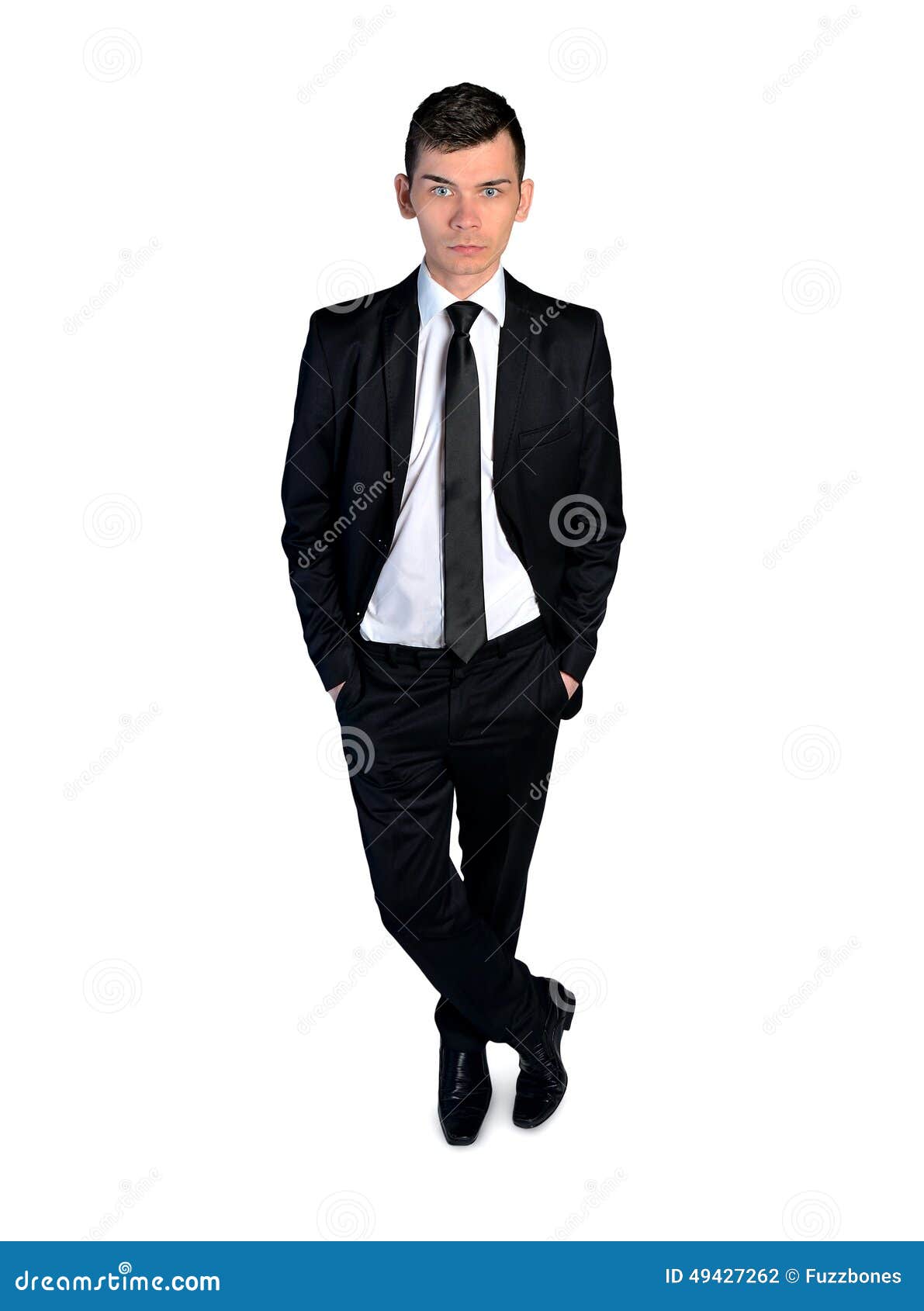 Business Man Standing Serious Stock Photo - Image of front, body: 49427262