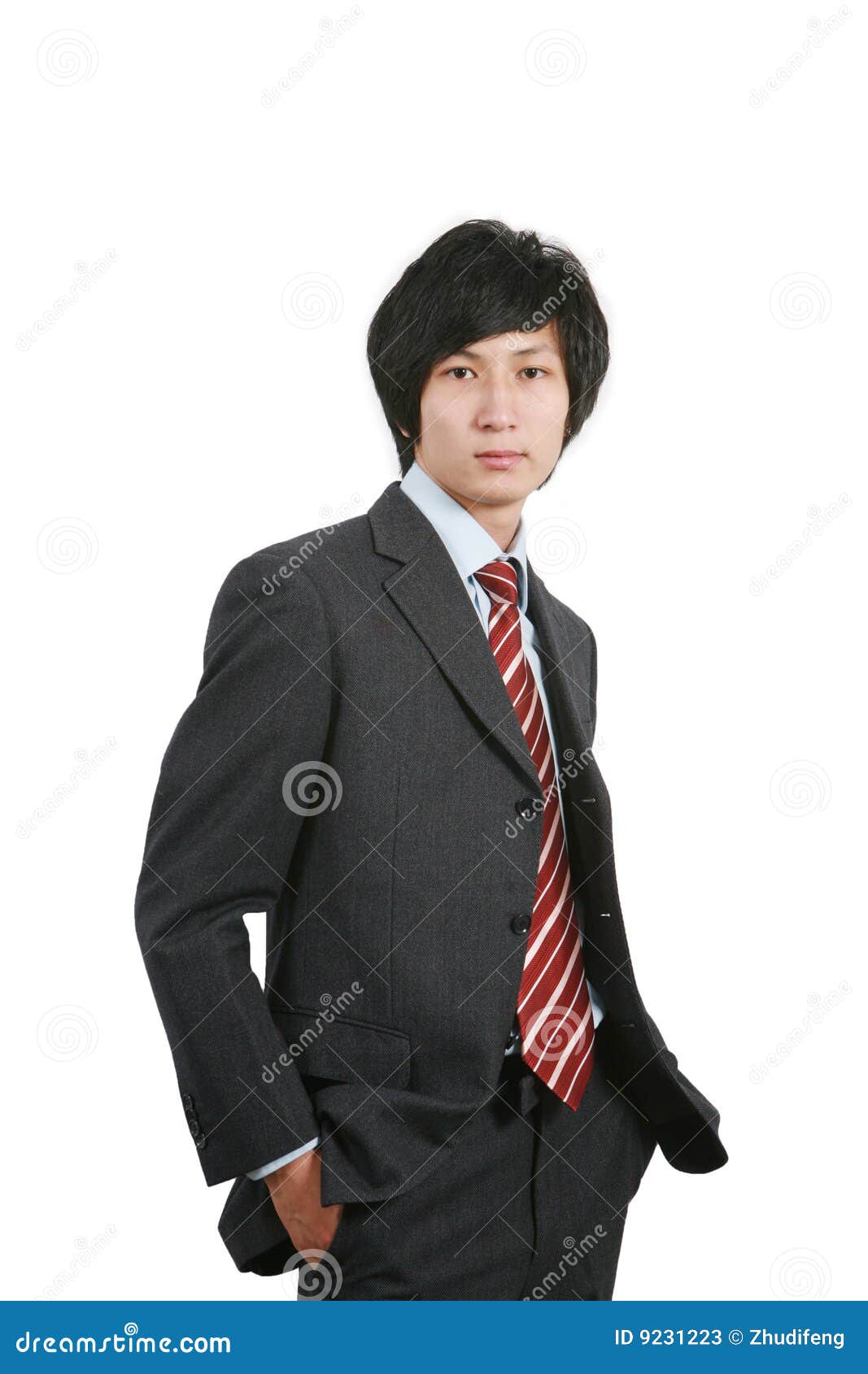 Business Man Standing with White Background Stock Image - Image of ...
