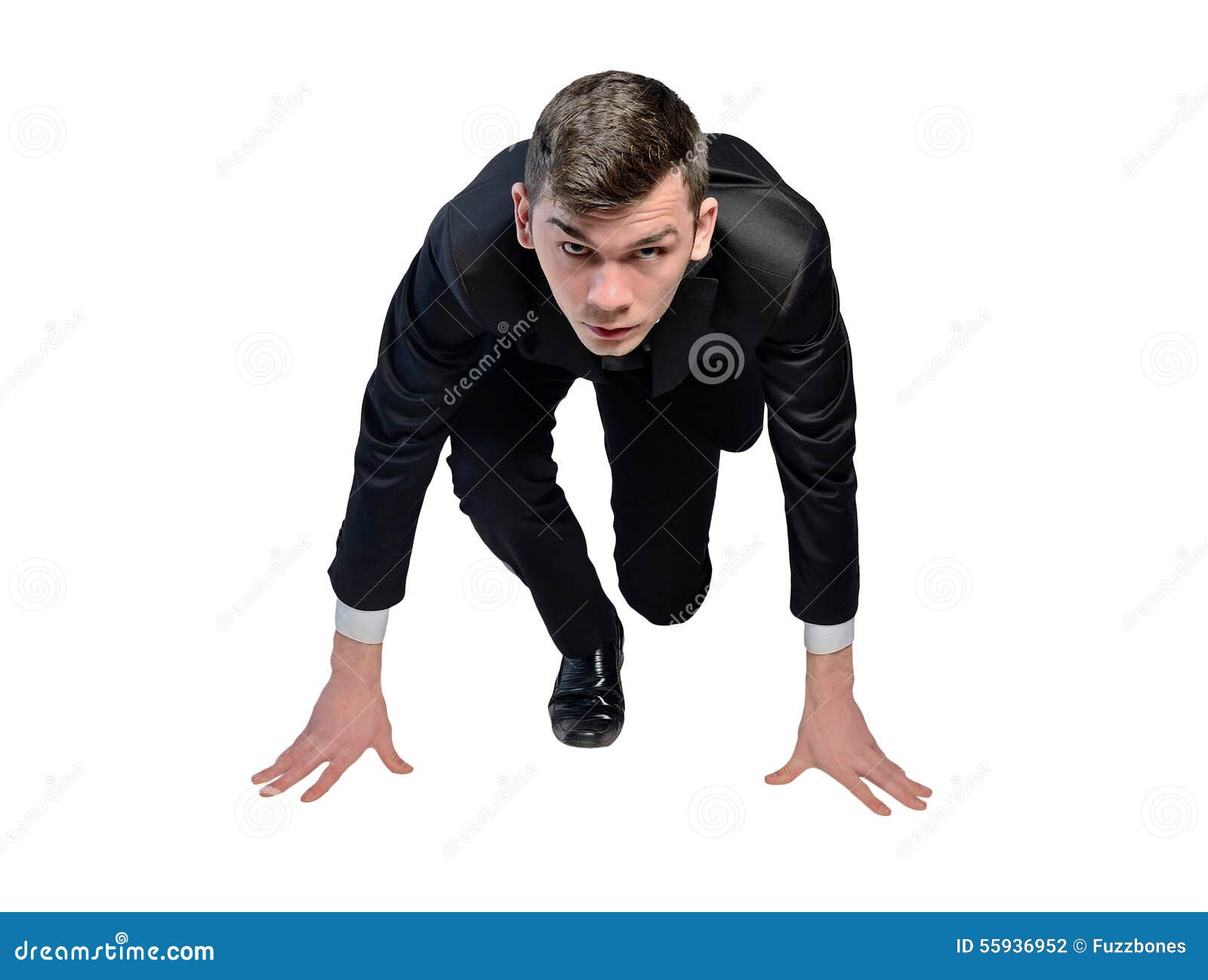 Business Man Start Run Position Stock Photo - Image of person ...