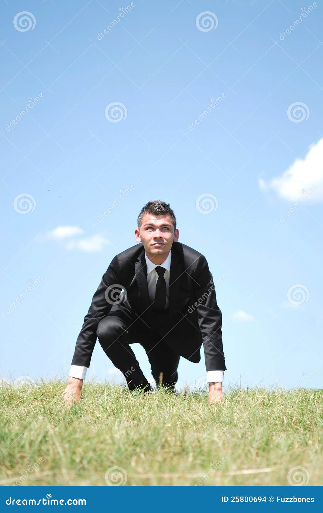 Business man start running stock photo. Image of caucasian - 25800694