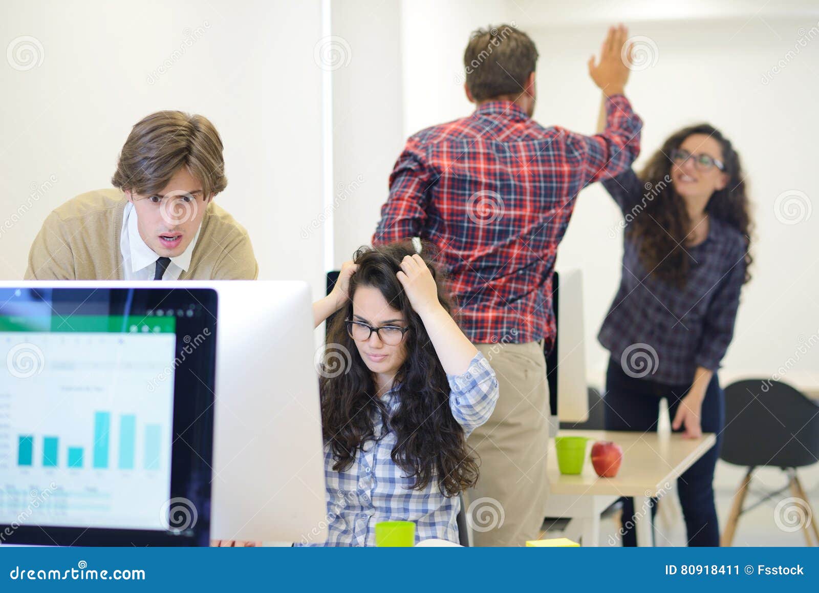 Business Man at Startup Office Having Concerns about Work Stock Image ...