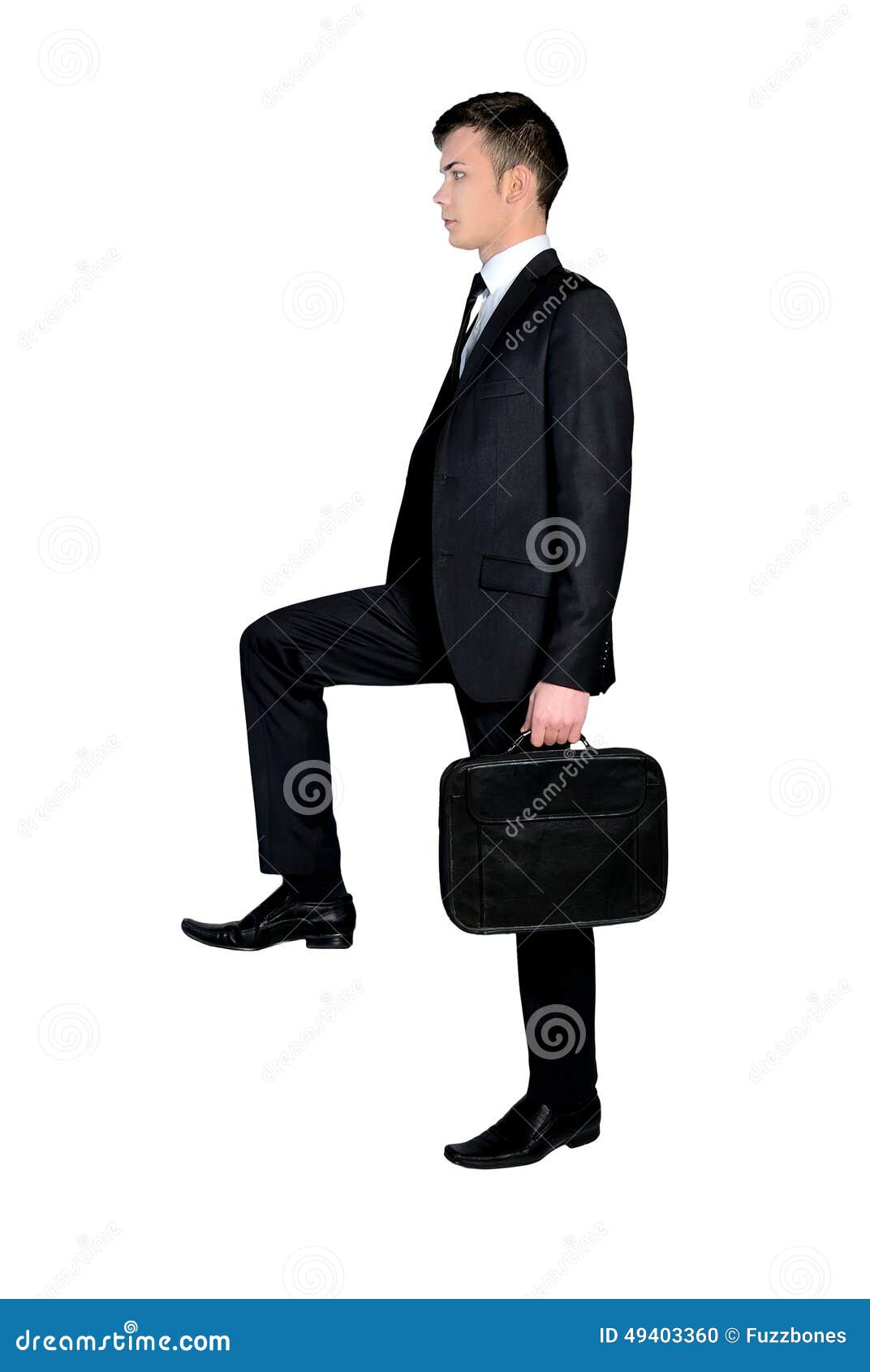 Business man step up stock photo. Image of people, occupation - 49403360