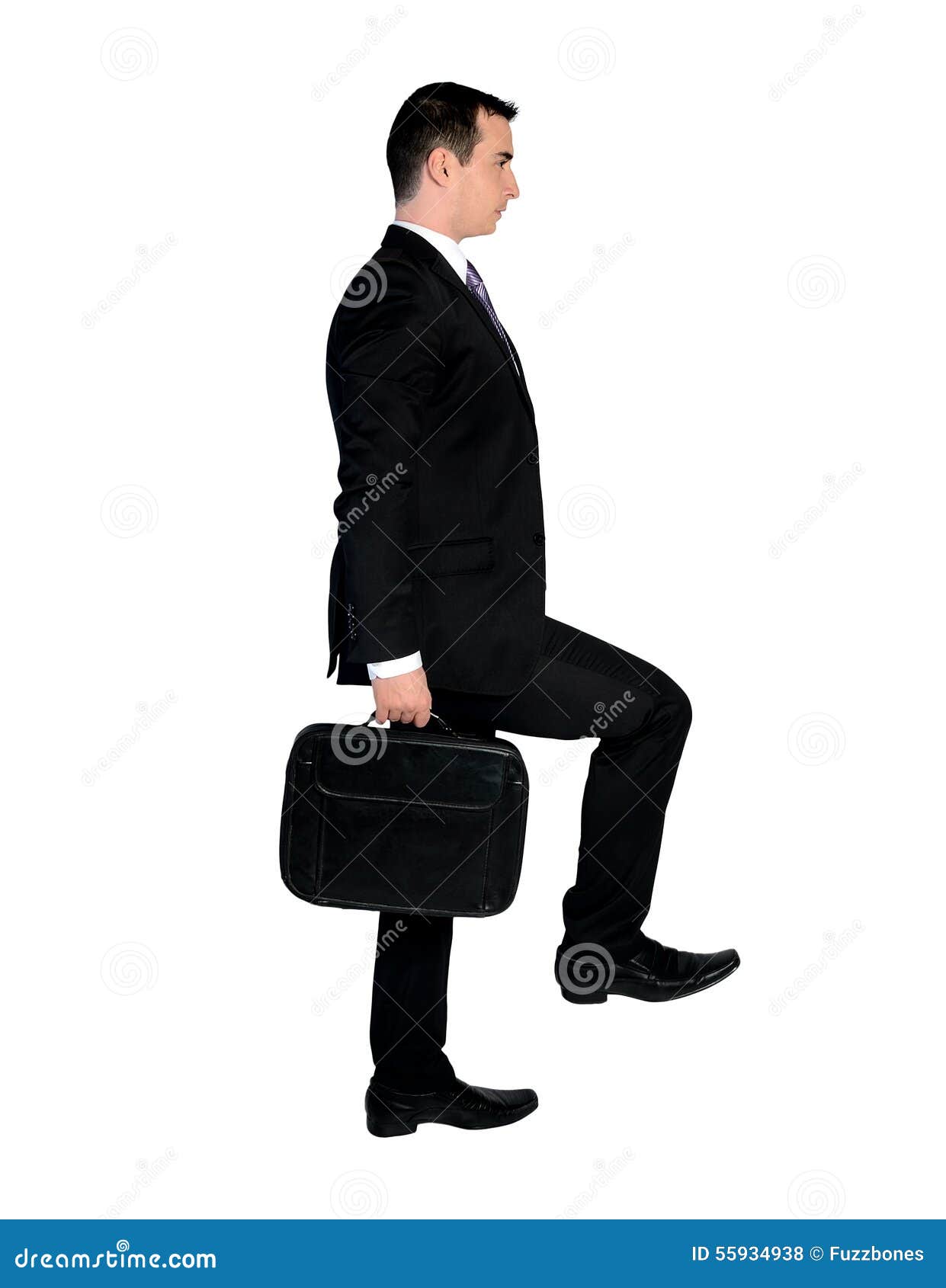 Business man step up stock photo. Image of movement, achievement - 55934938