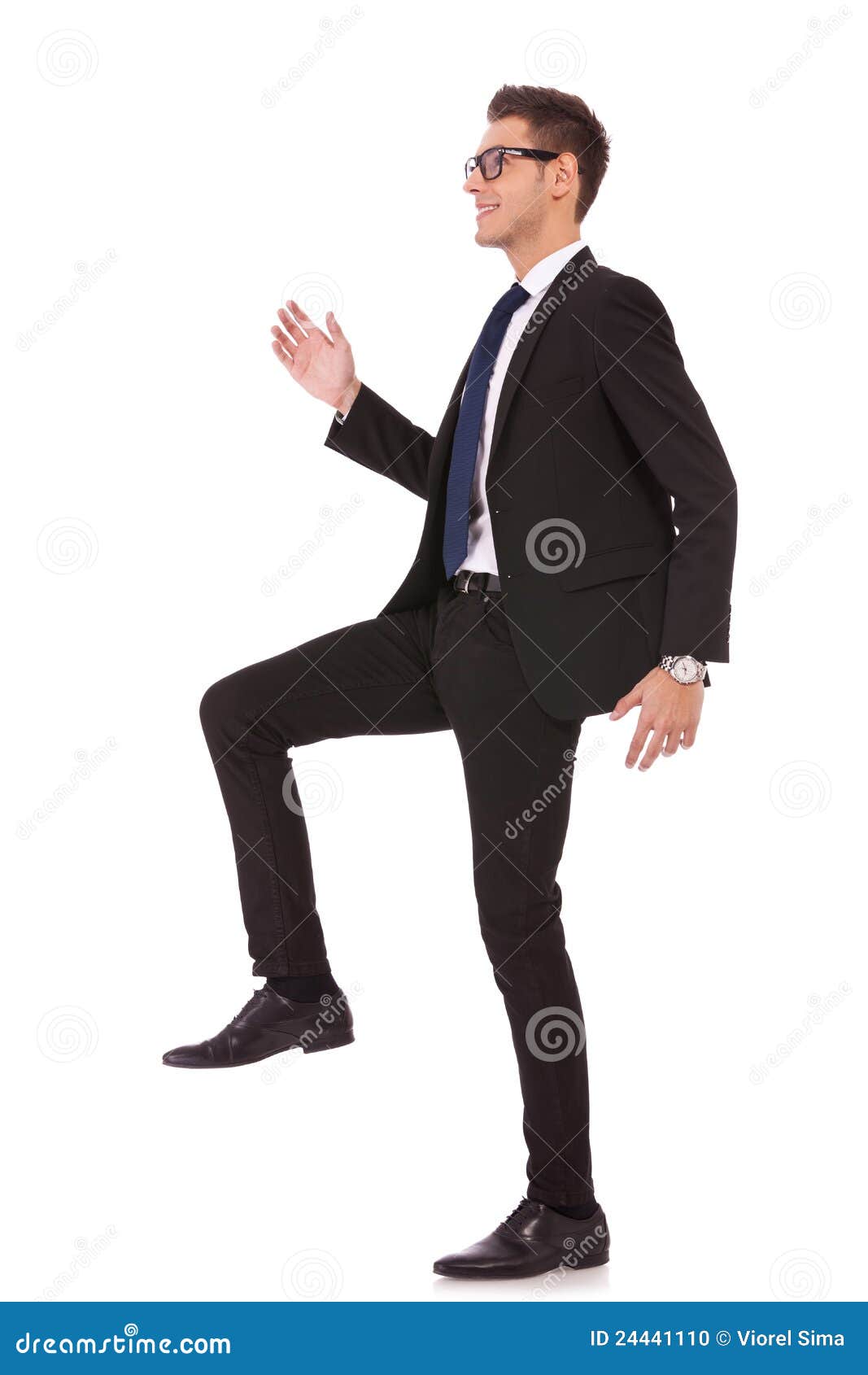 Business man stepping up stock photo. Image of handsome - 24441110 Business man stepping up stock photo. Image of handsome - 24441110