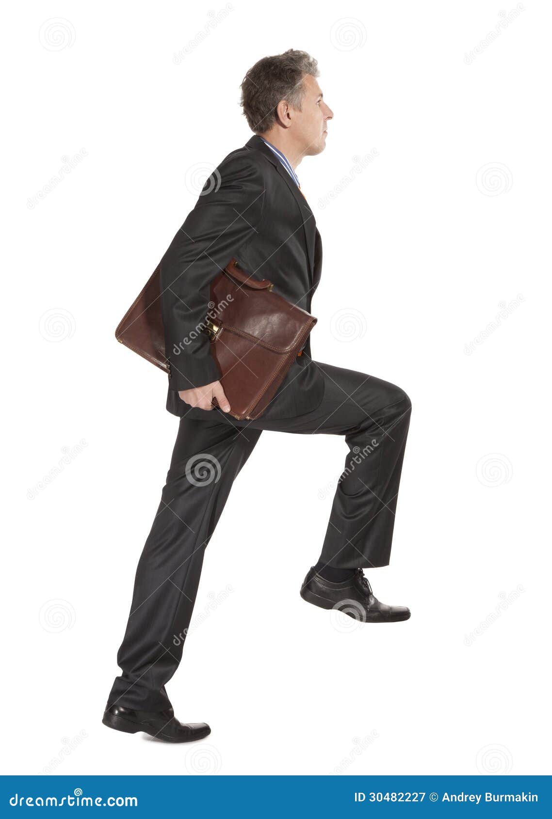 Business Man Stepping Up Royalty Free Stock Photography - Image: 30482227