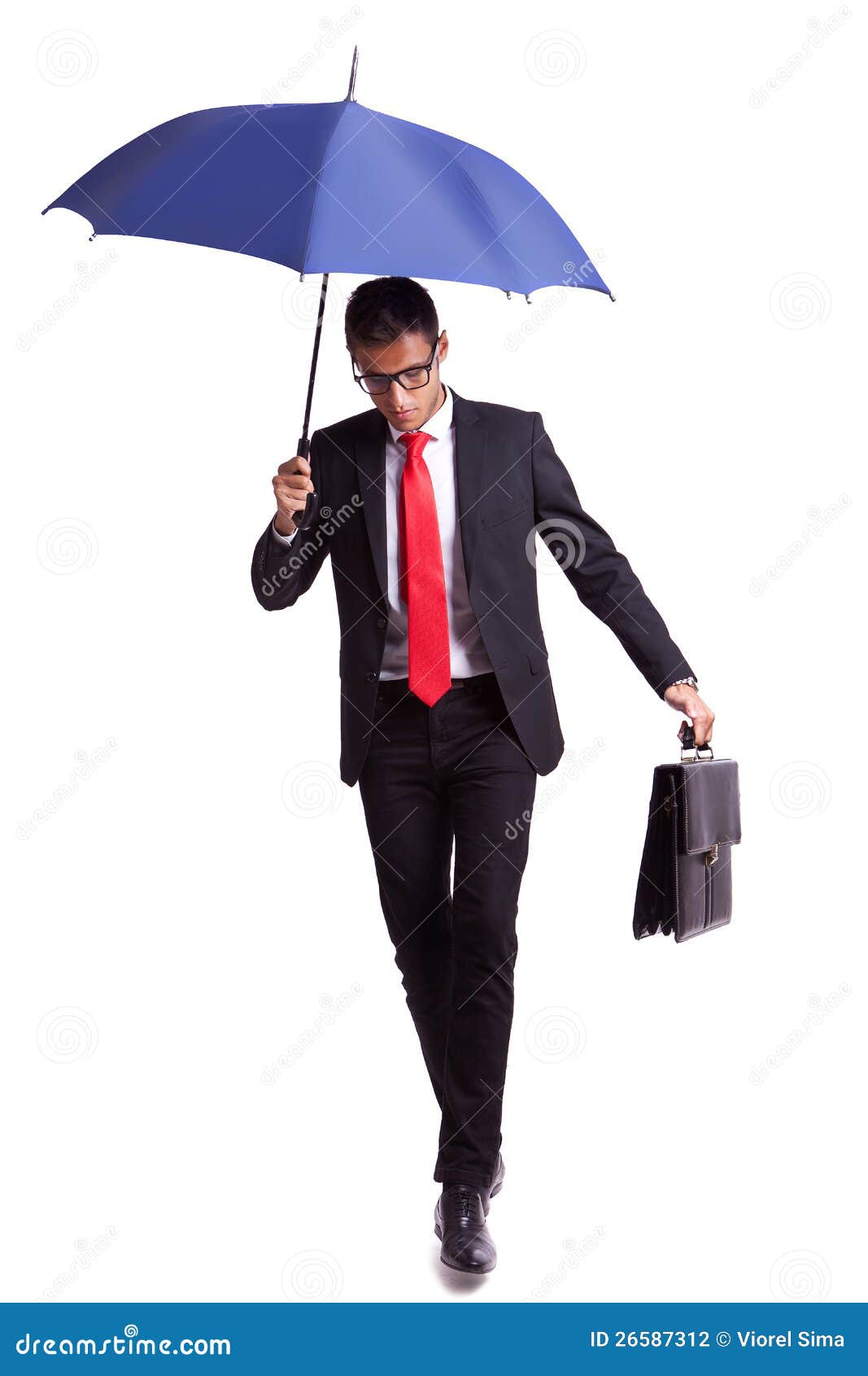 Business Man Stepping Very Carefuly Forward Stock Photo - Image of ...