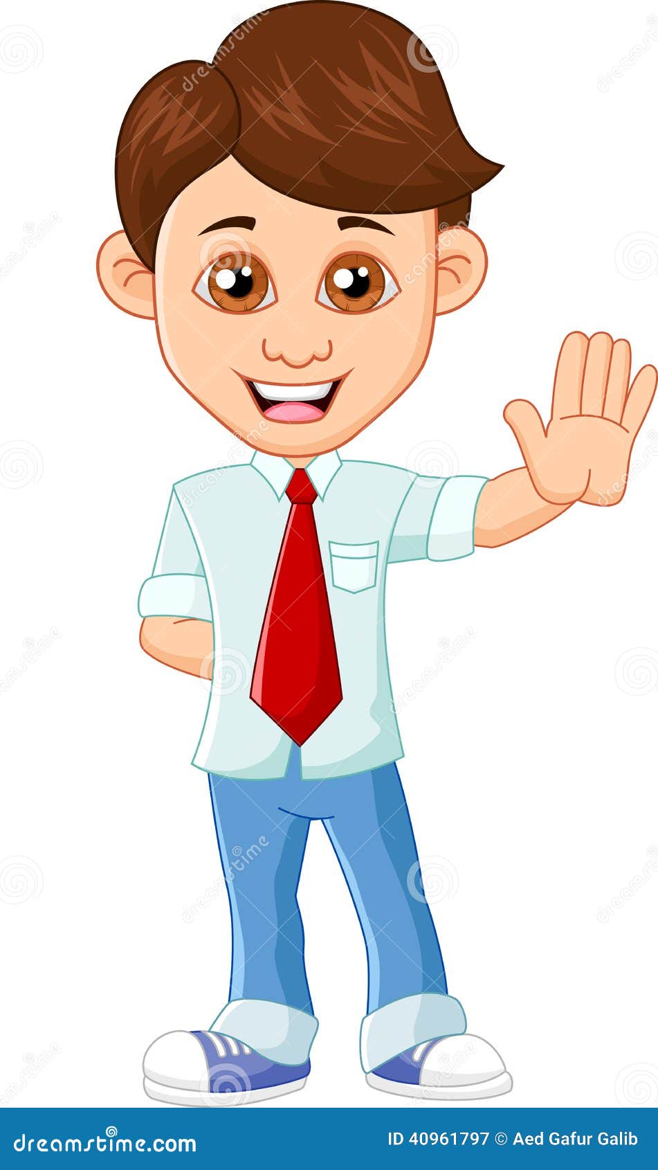 Business Man with Stop Hand Stock Vector - Illustration of adult ...