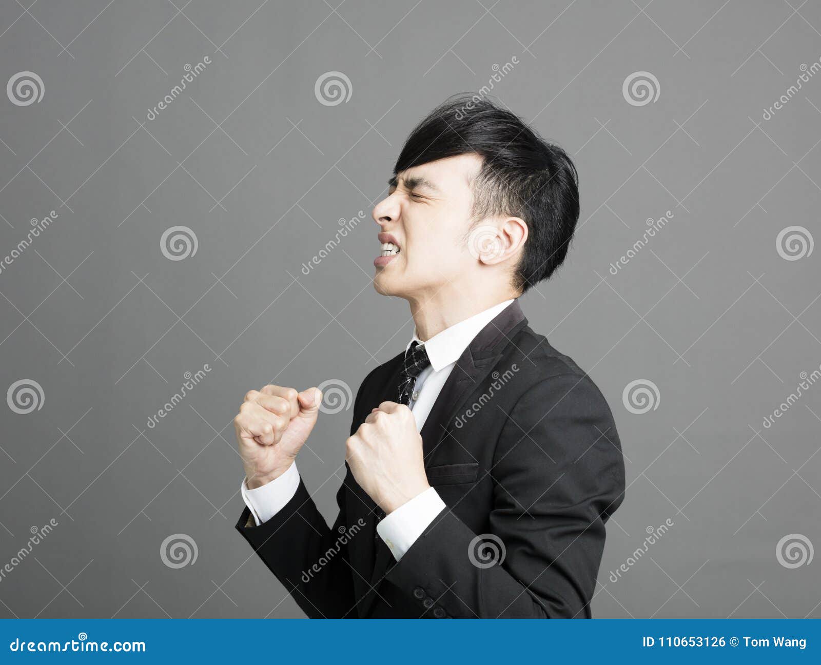 Business Man Stressed and Angry Stock Photo - Image of gray ...
