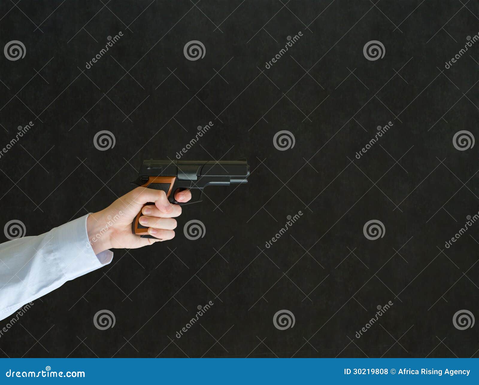 Man pointing a gun stock photo. Image of bodyguard, firearm - 30219808