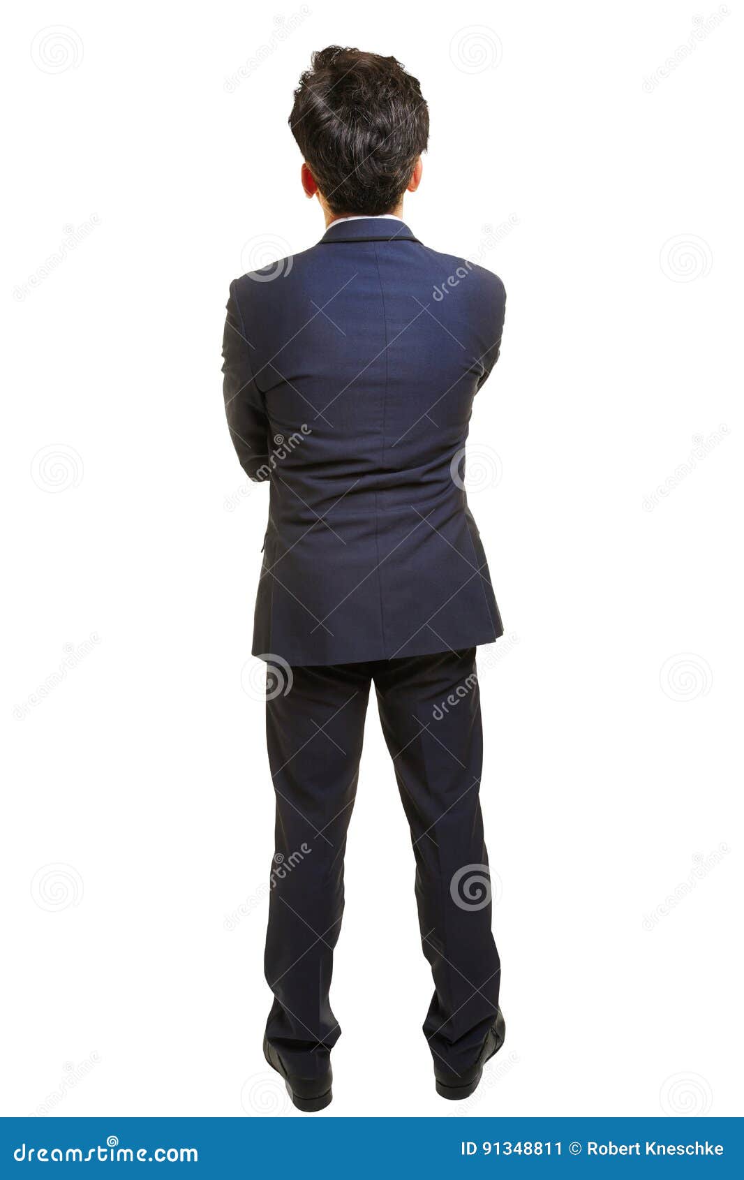 Business Man in Suit from Behind Stock Image - Image of competence ...